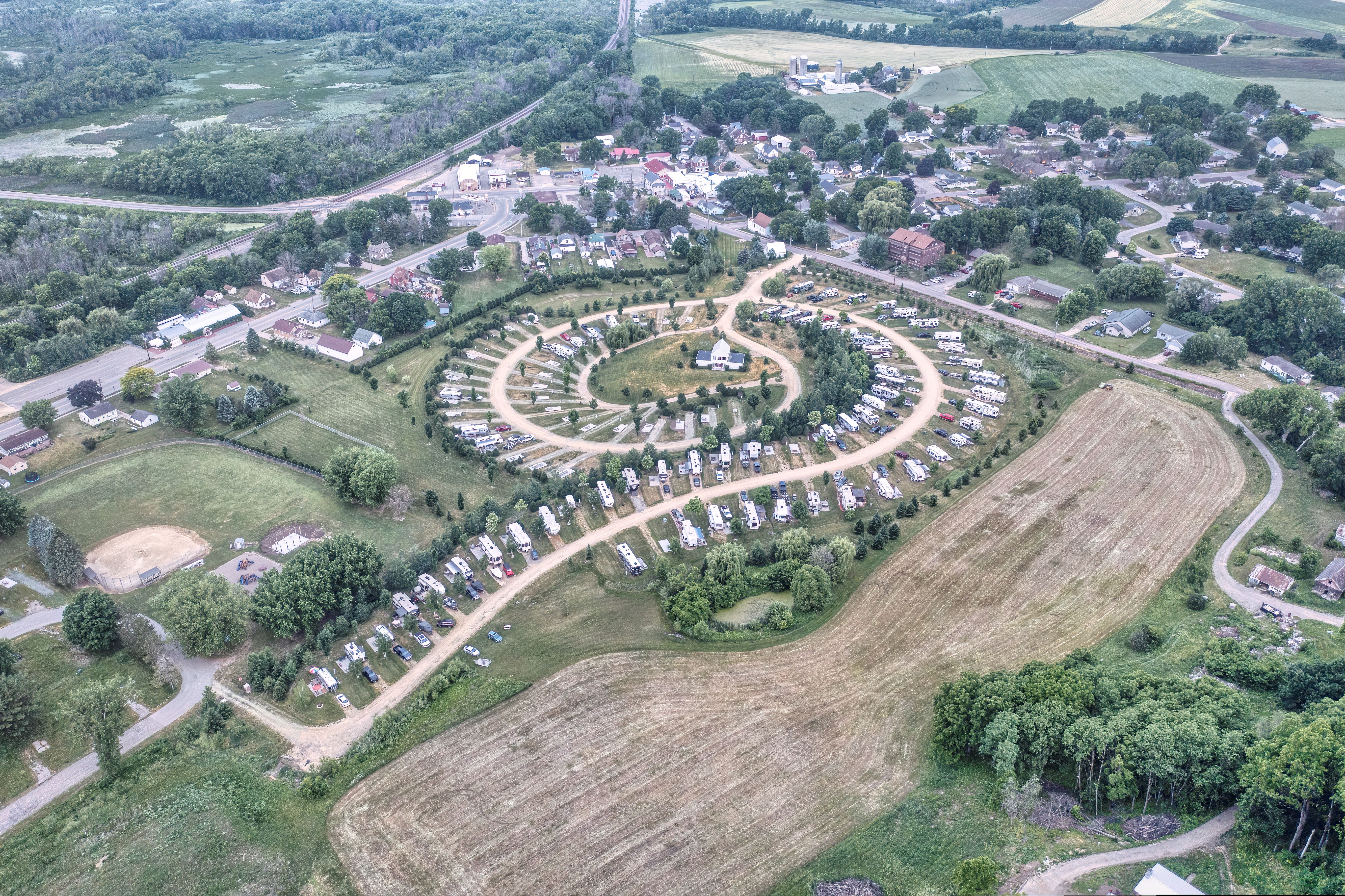 Aerial View of Village · Free Stock Photo