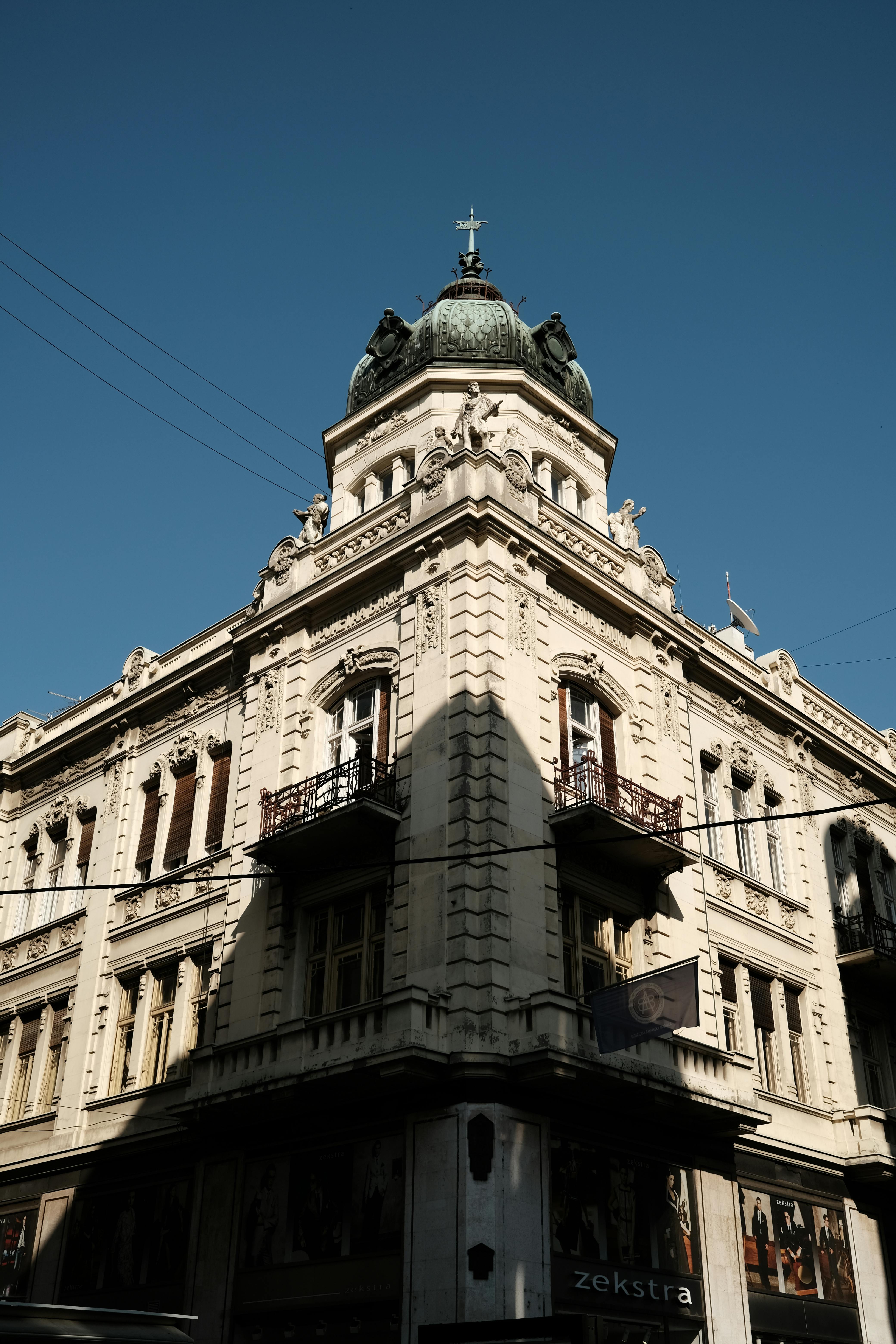 Baroque Bank Building in Belgrade, Serbia · Free Stock Photo