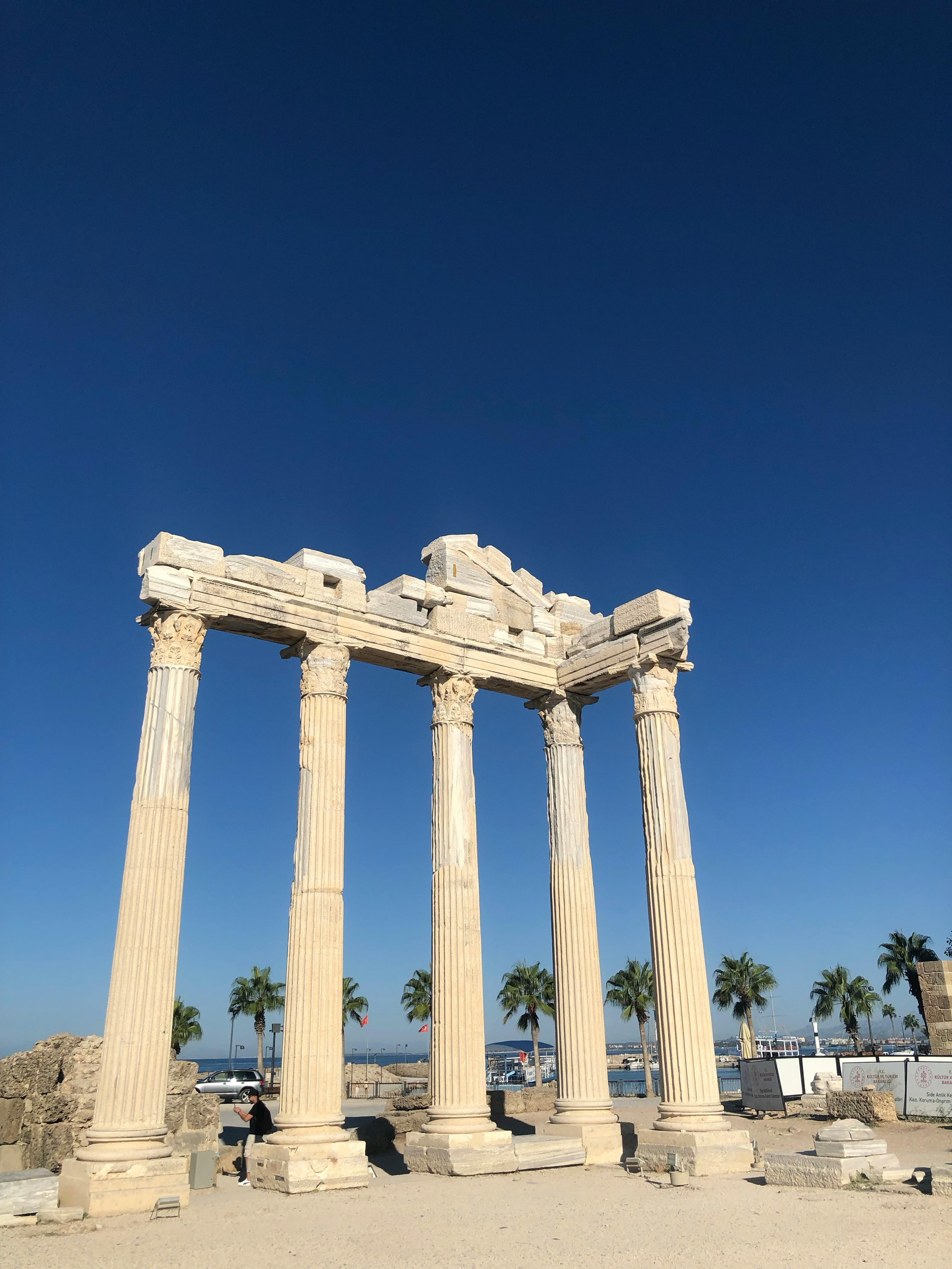 Seaside Temple of Appolo in Side · Free Stock Photo
