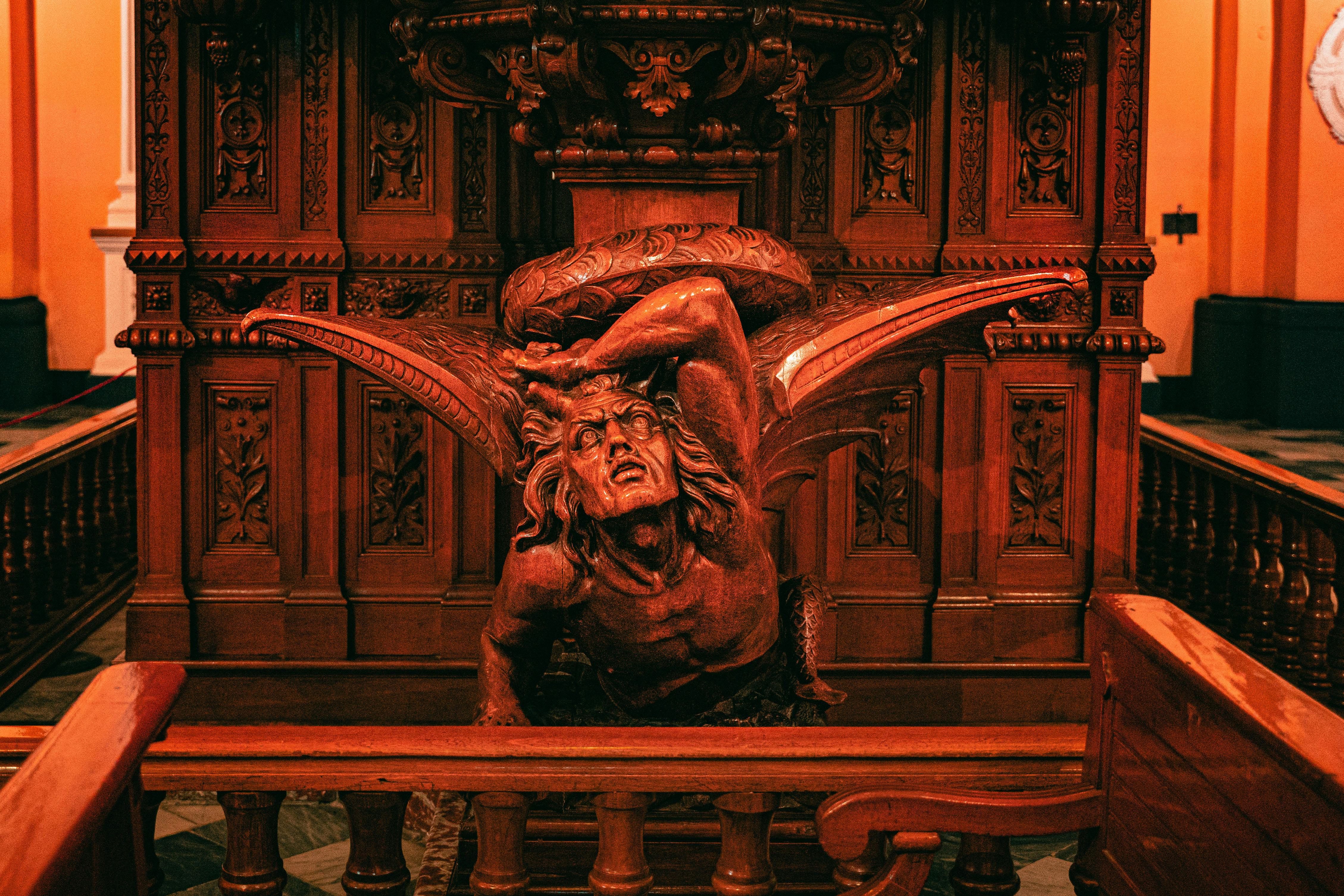 Devil Sculpture in Cathedral of Arequipa, Peru · Free Stock Photo
