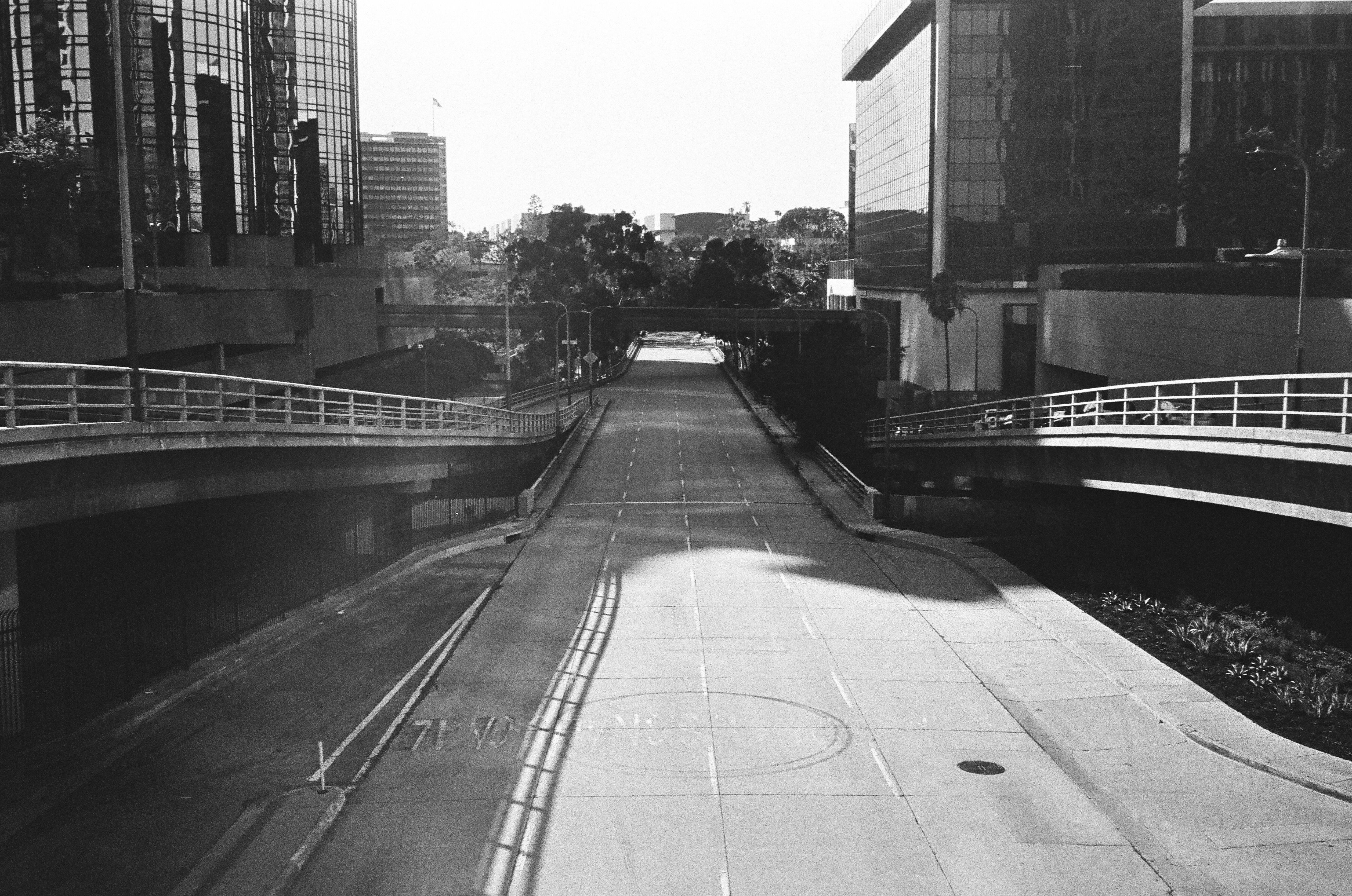 Empty Highway Through Modern City · Free Stock Photo