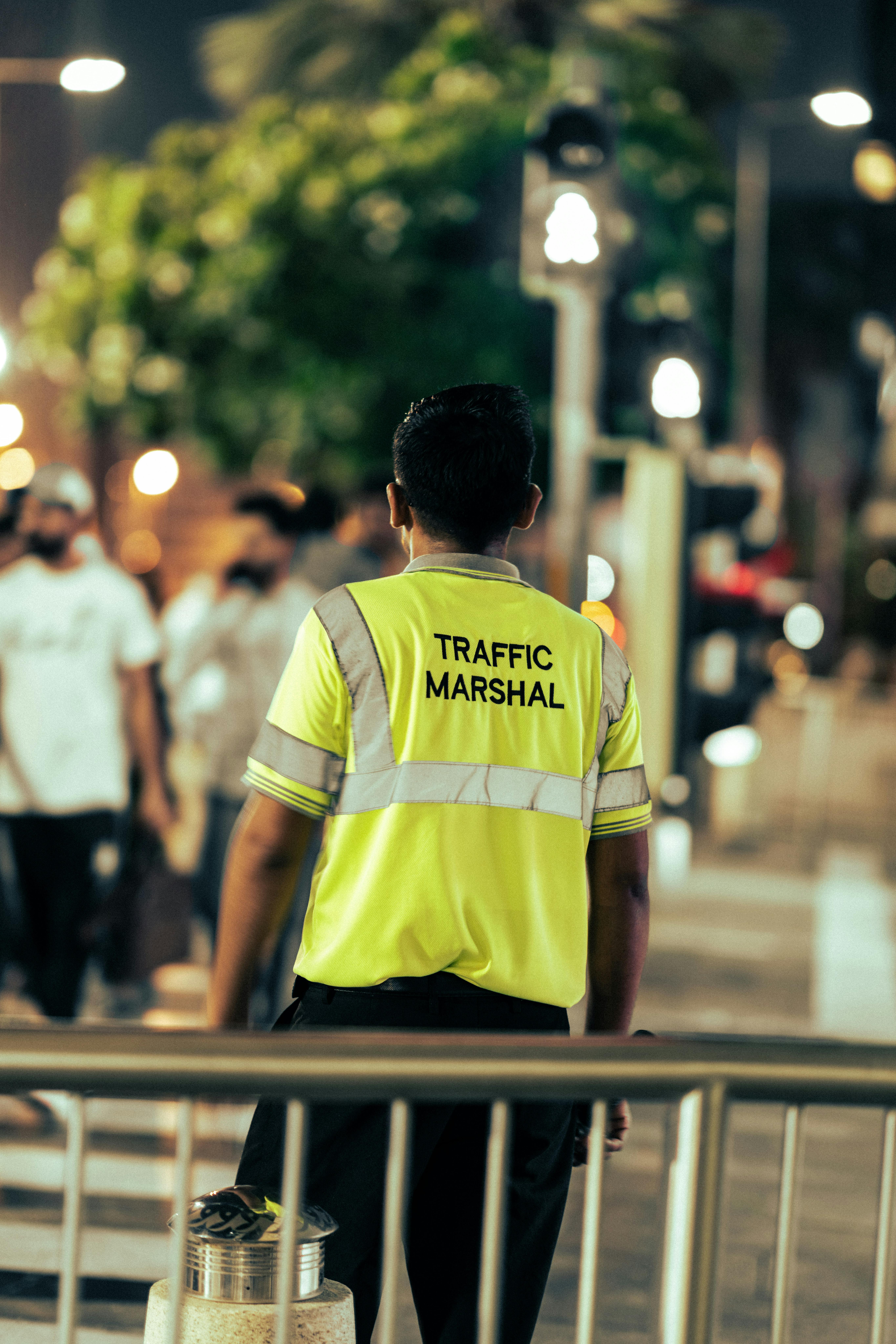 Traffic Marshal in Street · Free Stock Photo