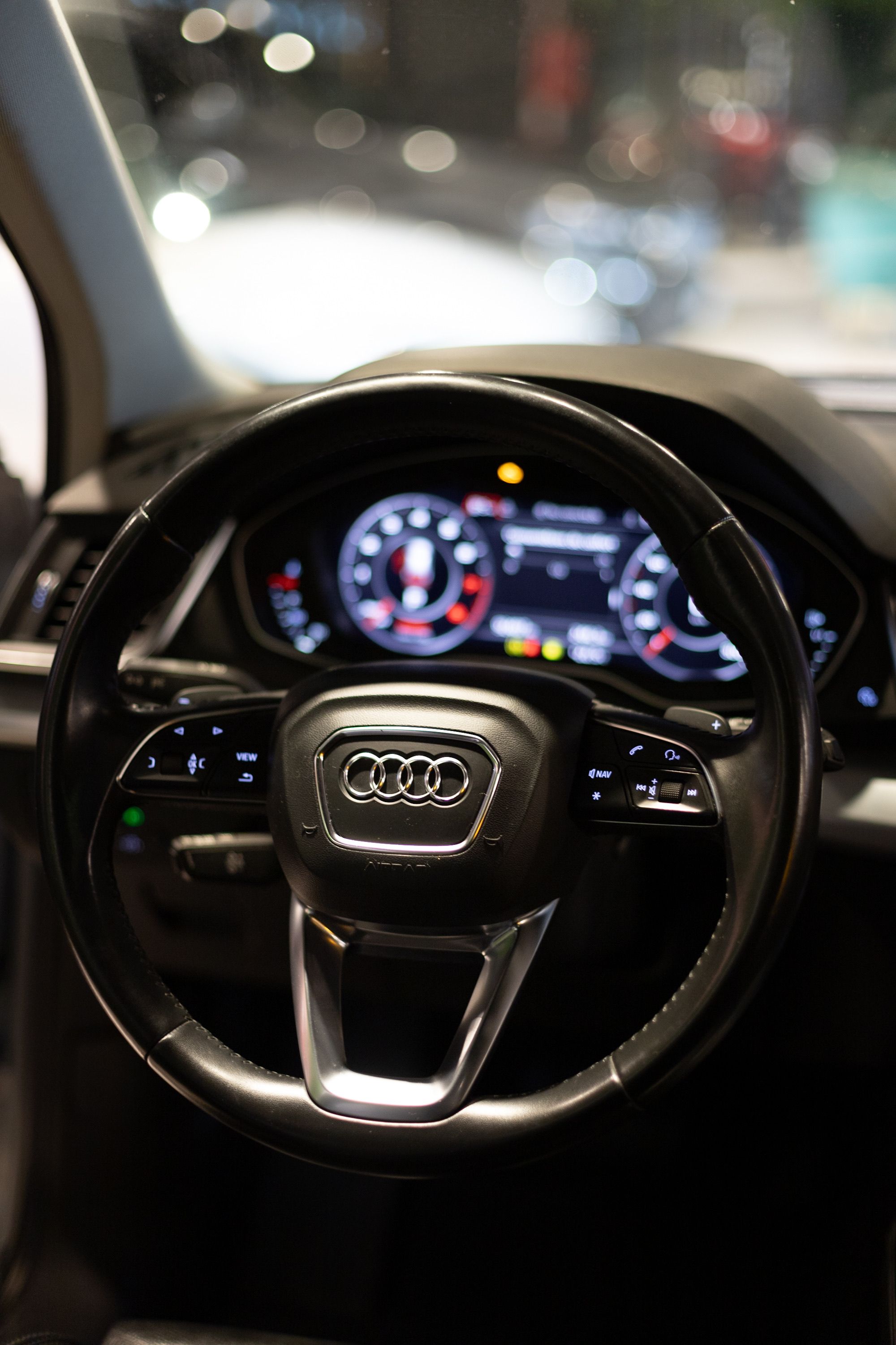 Steering Wheel of Audi Car · Free Stock Photo