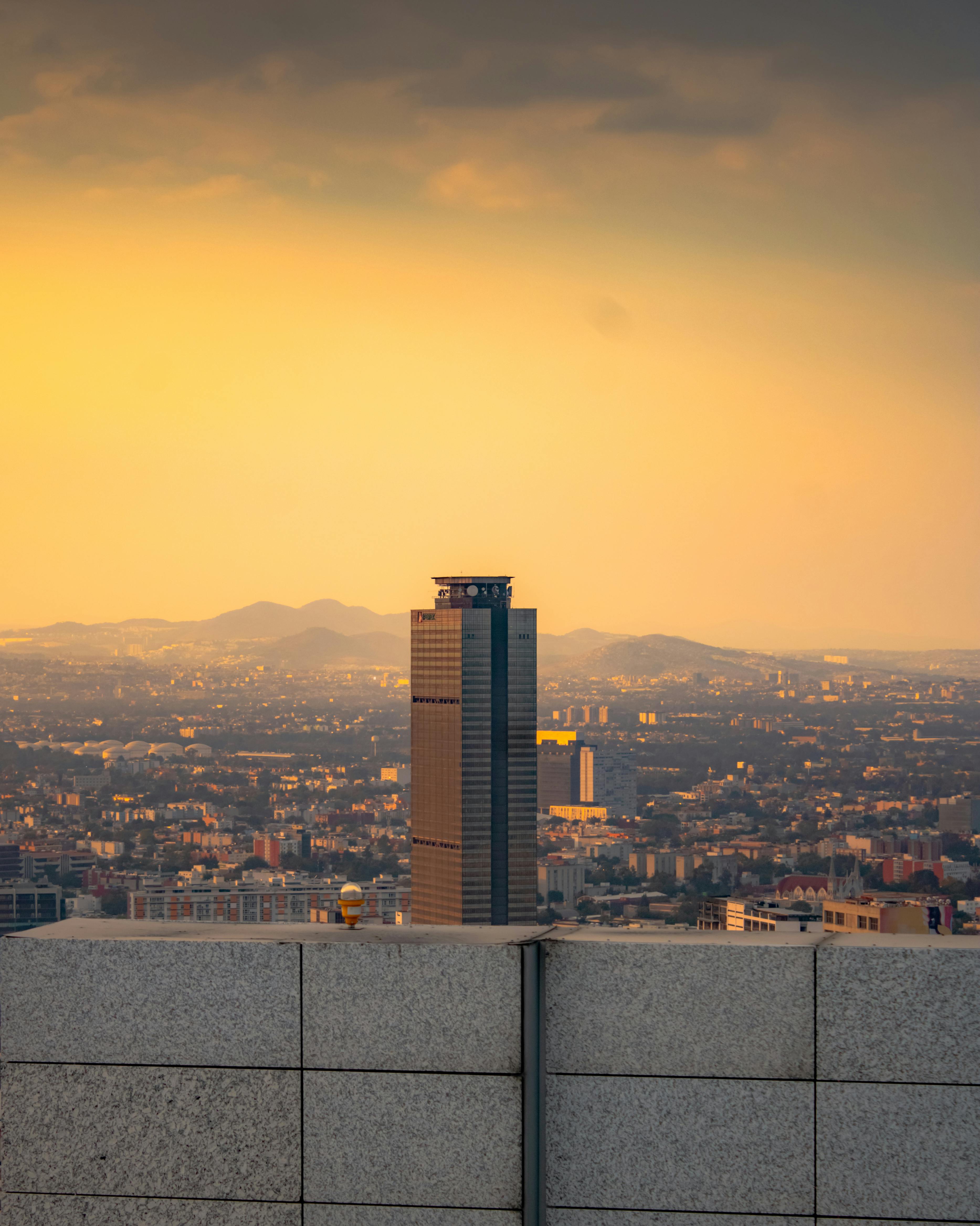 Torre Pemex in Mexico City at Sunset · Free Stock Photo