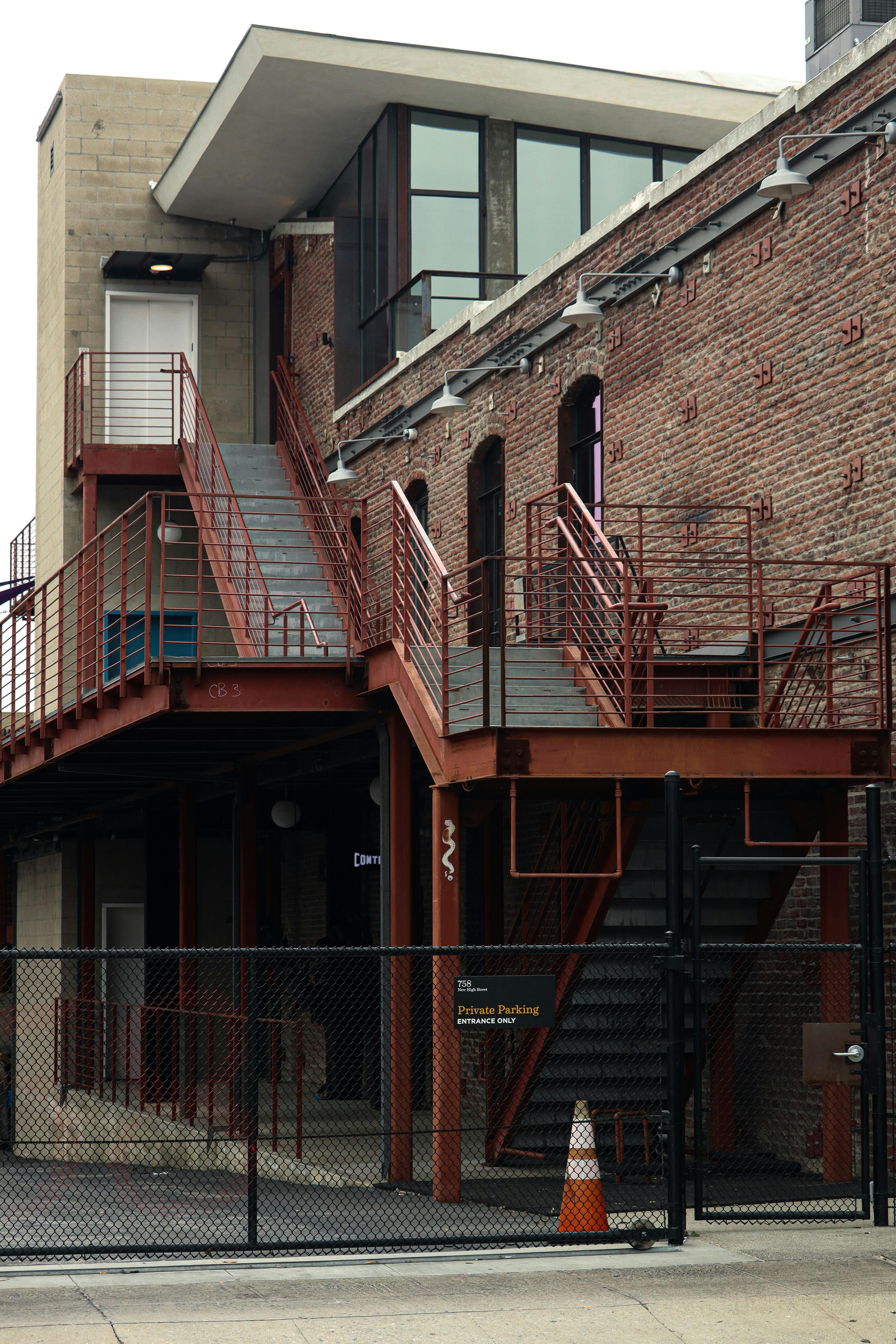 Stairs on Building Wall · Free Stock Photo