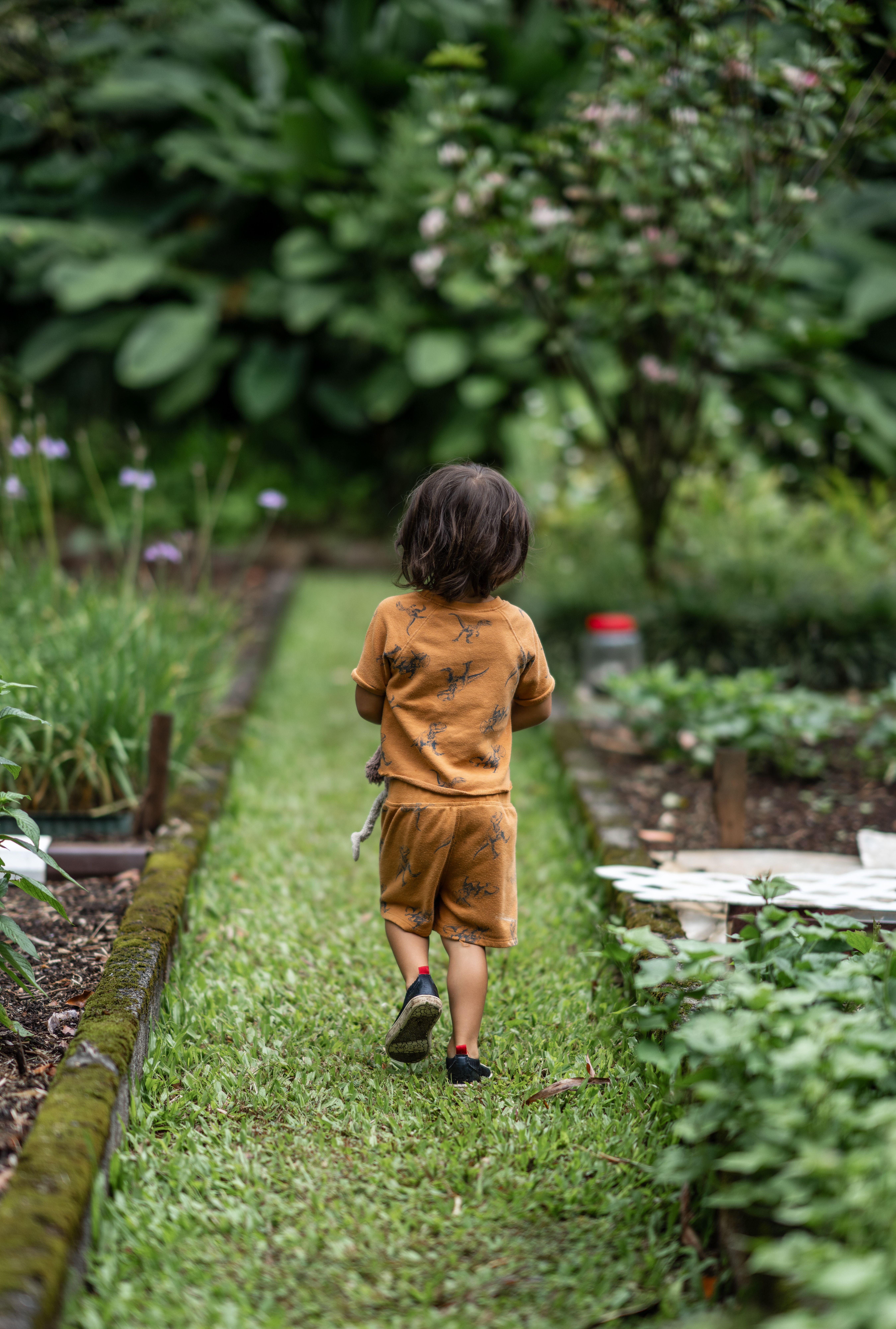 Child Walking in Garden · Free Stock Photo