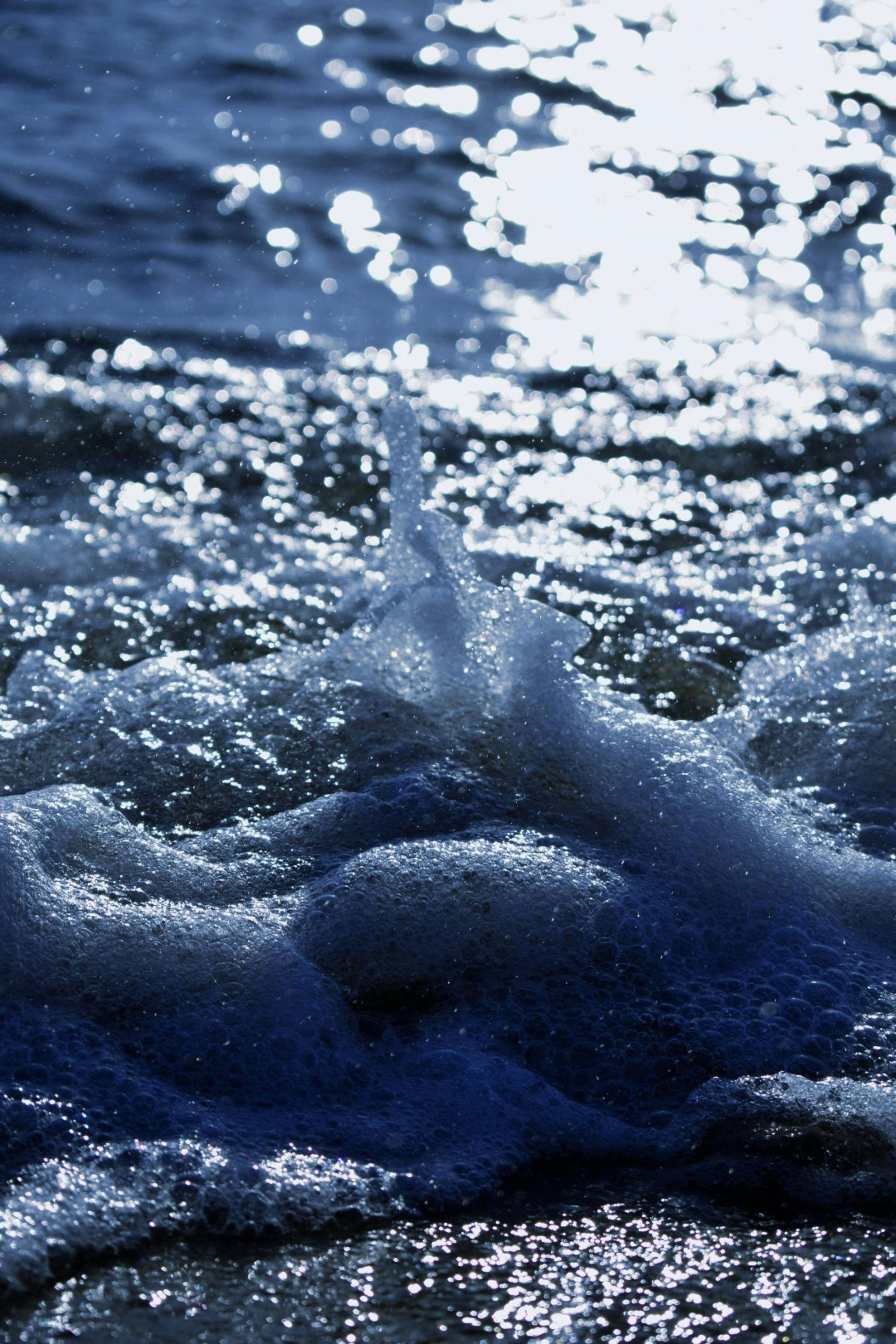 Water Splashing from the Small Waves · Free Stock Photo