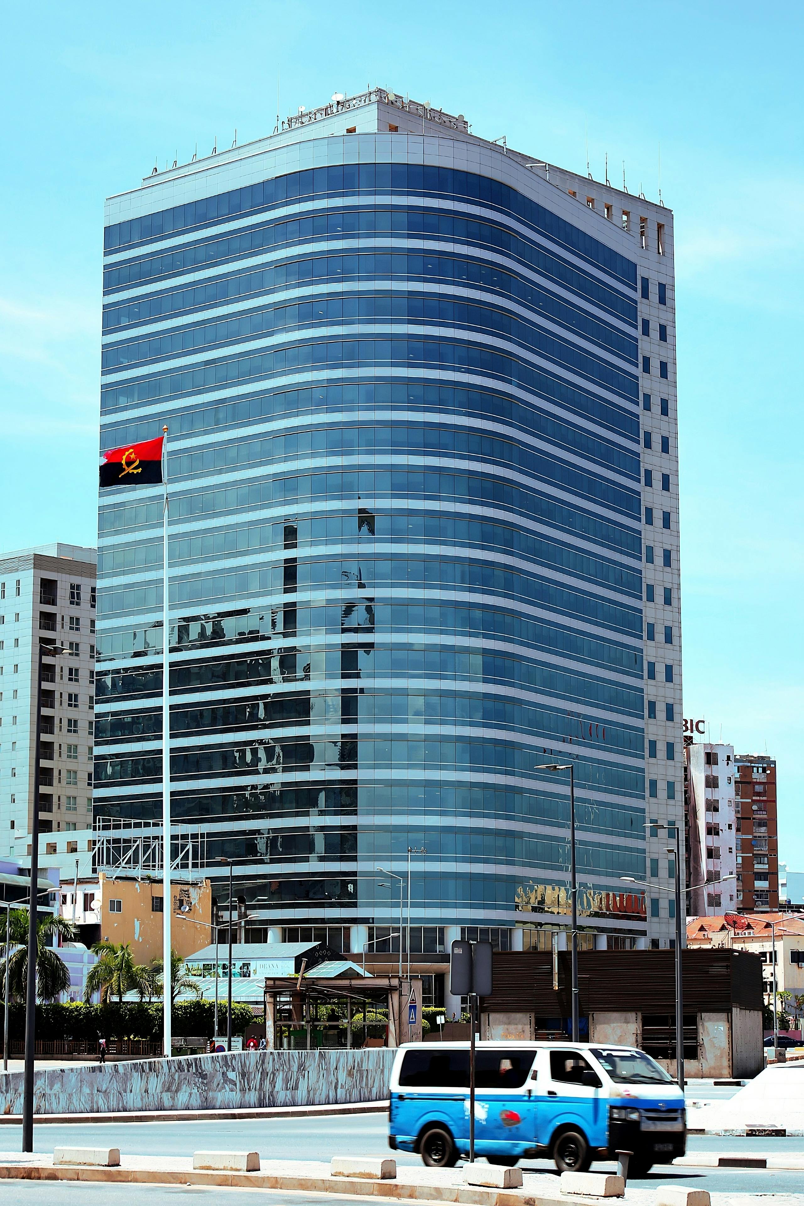 Facade of the Torres Atlantico Building in Luanda, Angola · Free Stock ...