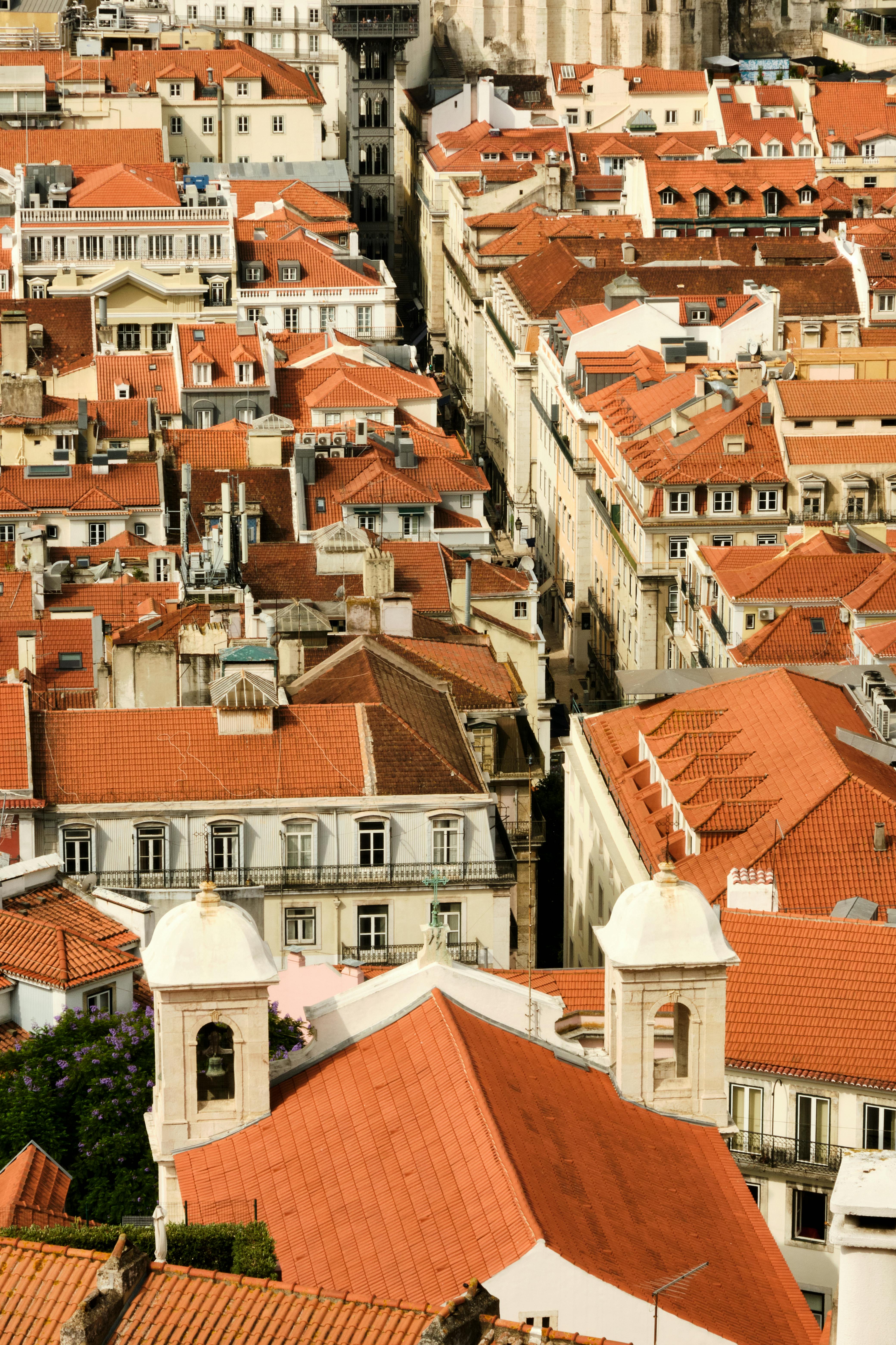 Rooftops of Townhouses · Free Stock Photo