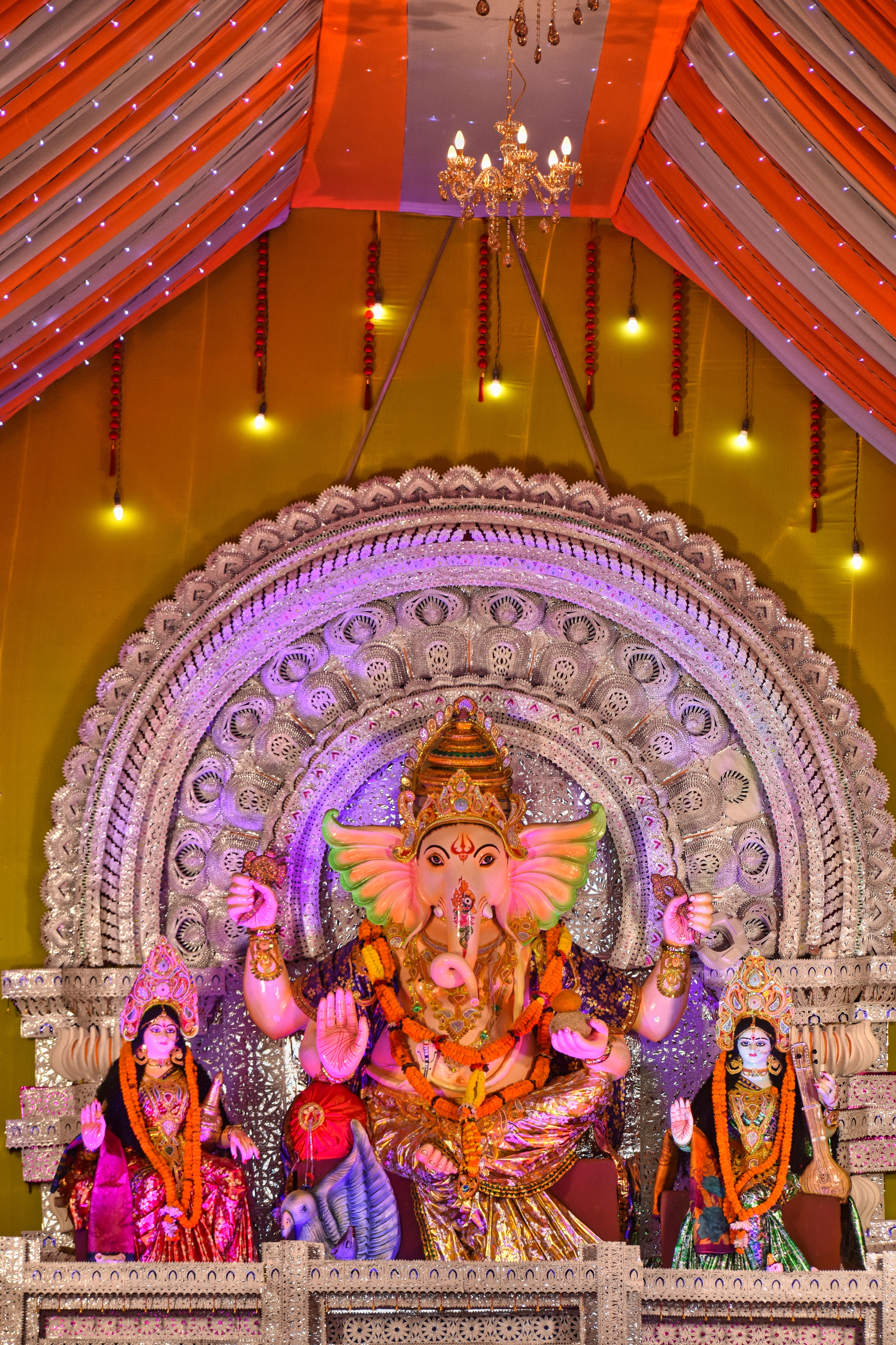 Ganesha Statue in Traditional Temple · Free Stock Photo