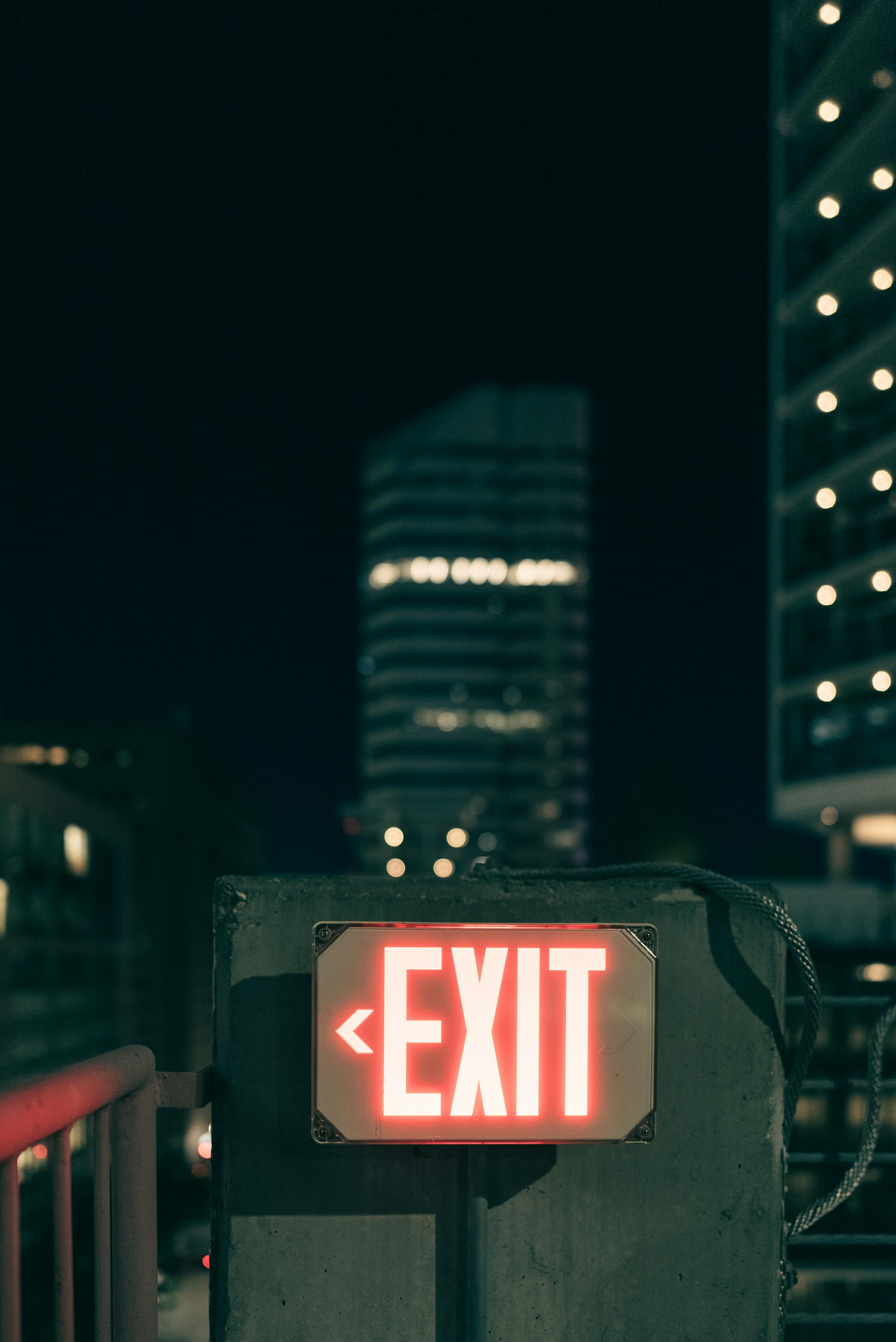 Emergency Exit Signage · Free Stock Photo