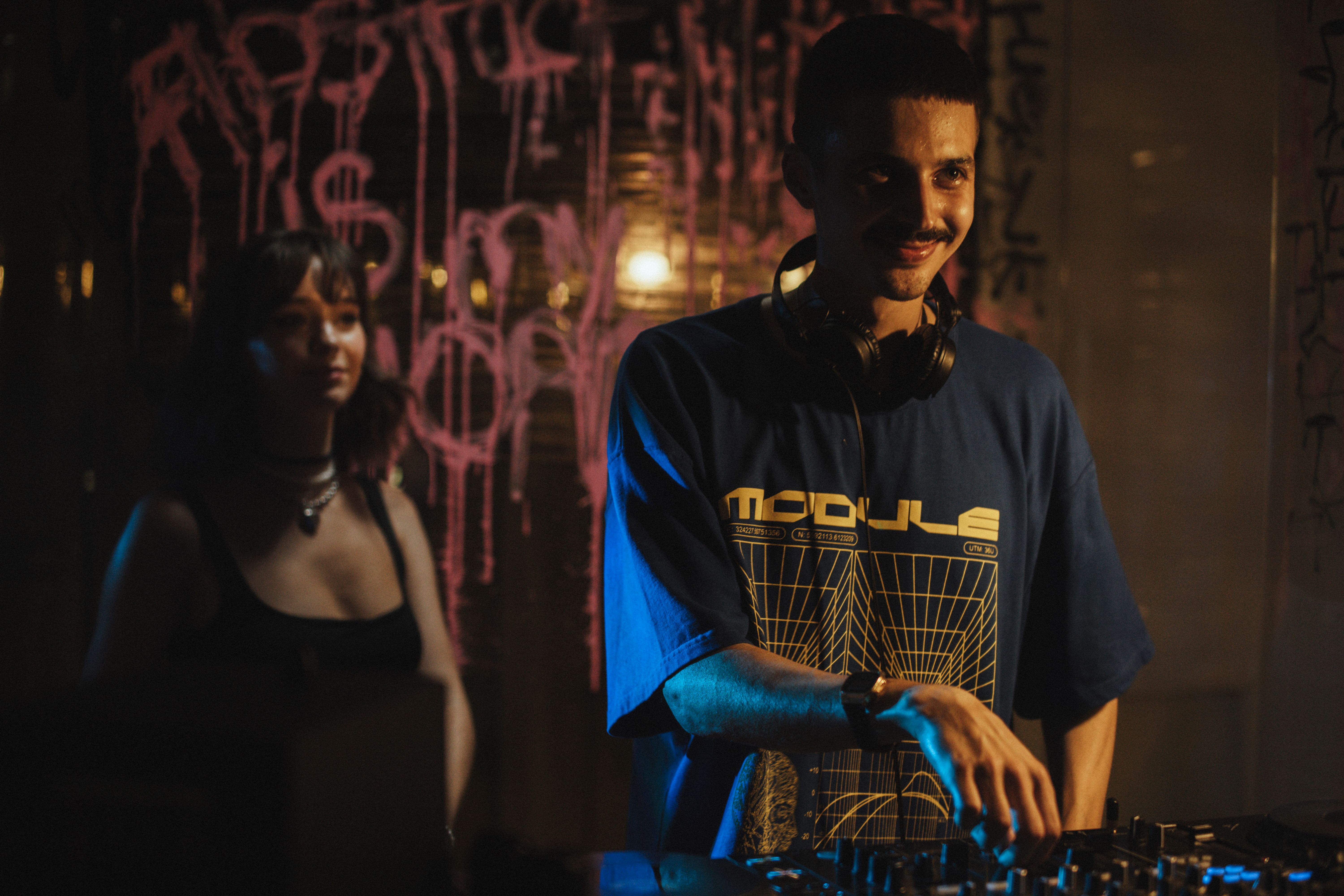Smiling DJ at Night · Free Stock Photo