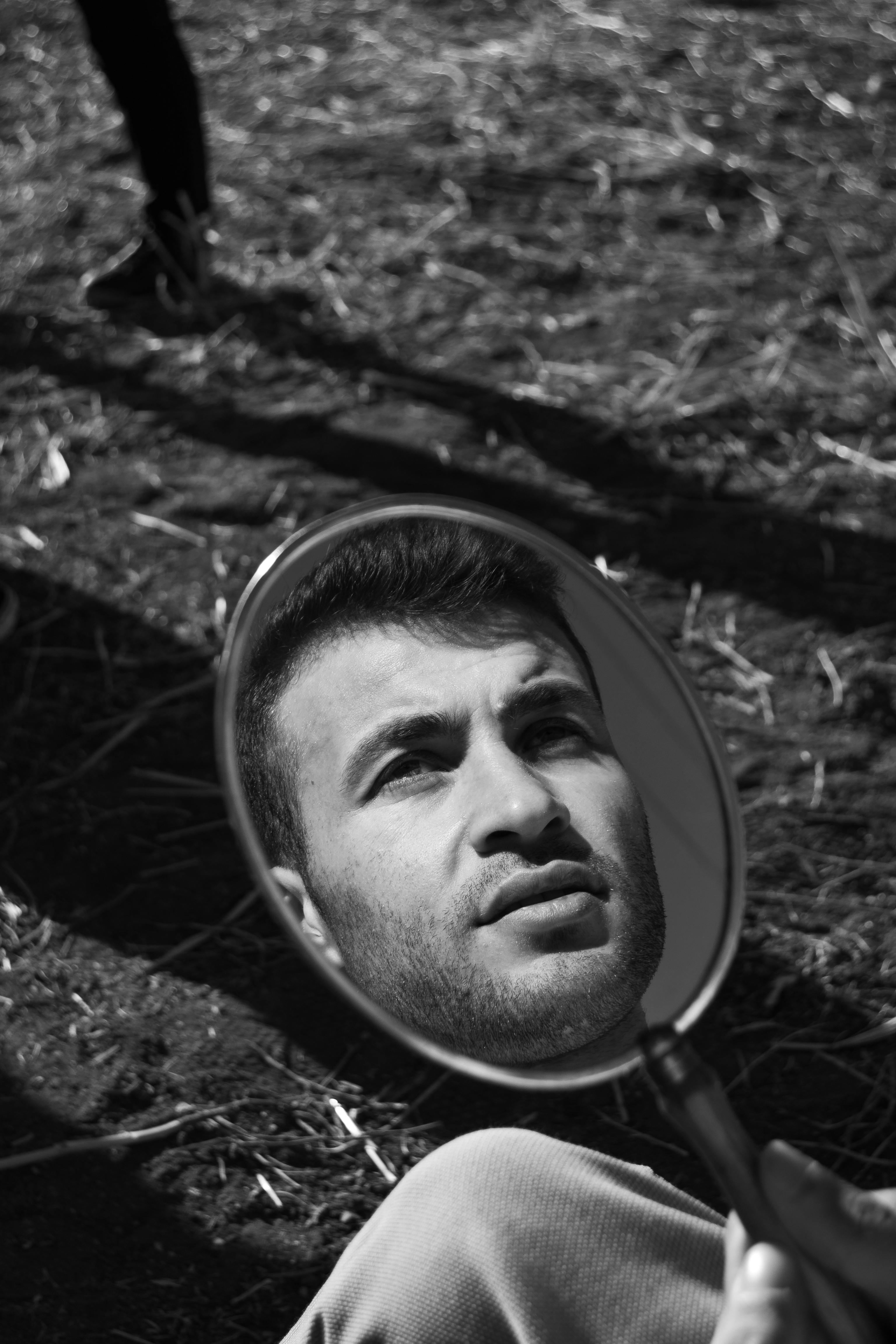 Mirror Reflection of Face of a Model · Free Stock Photo