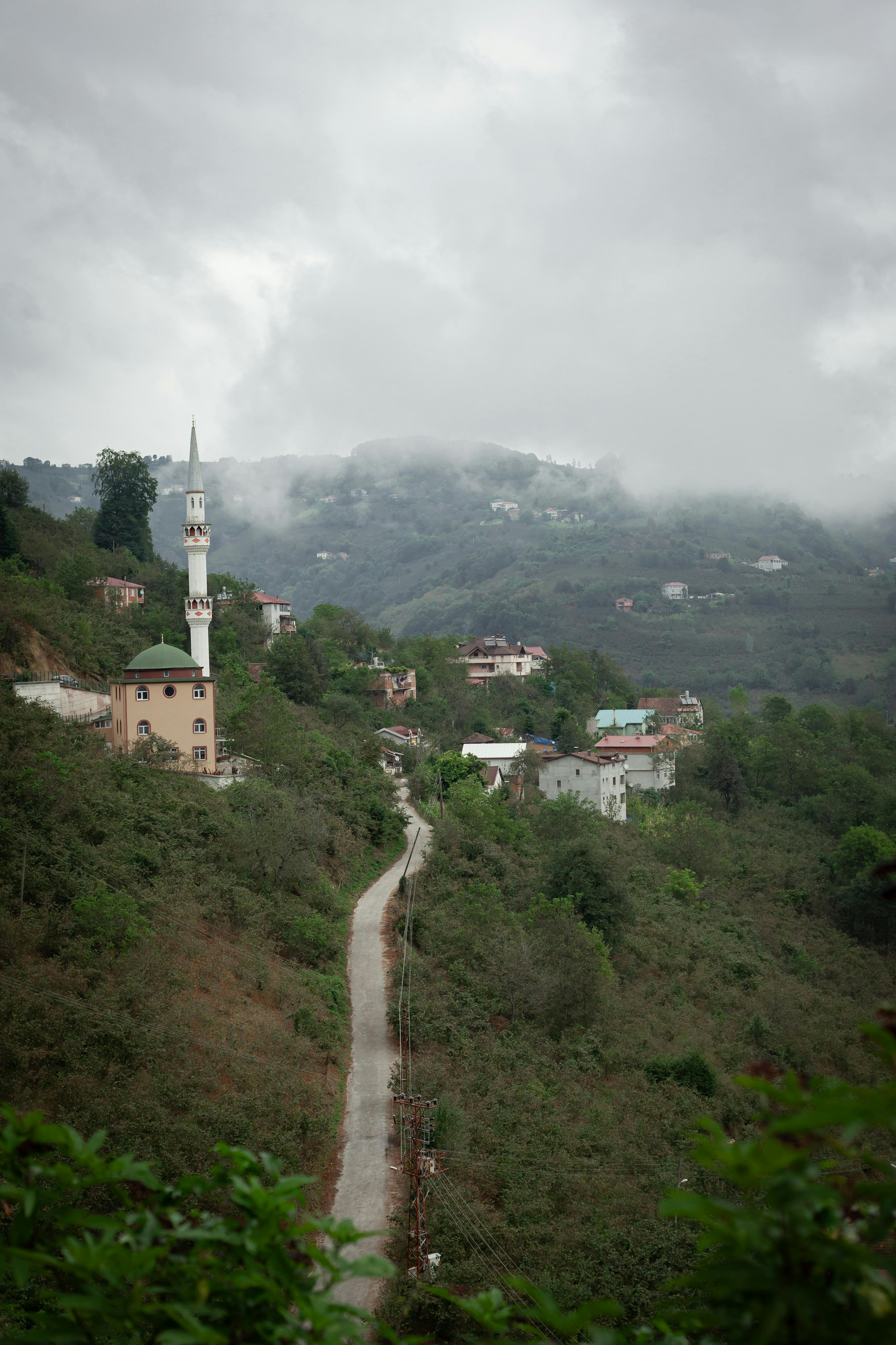 Road Going Uphill the Mountain in Summer · Free Stock Photo