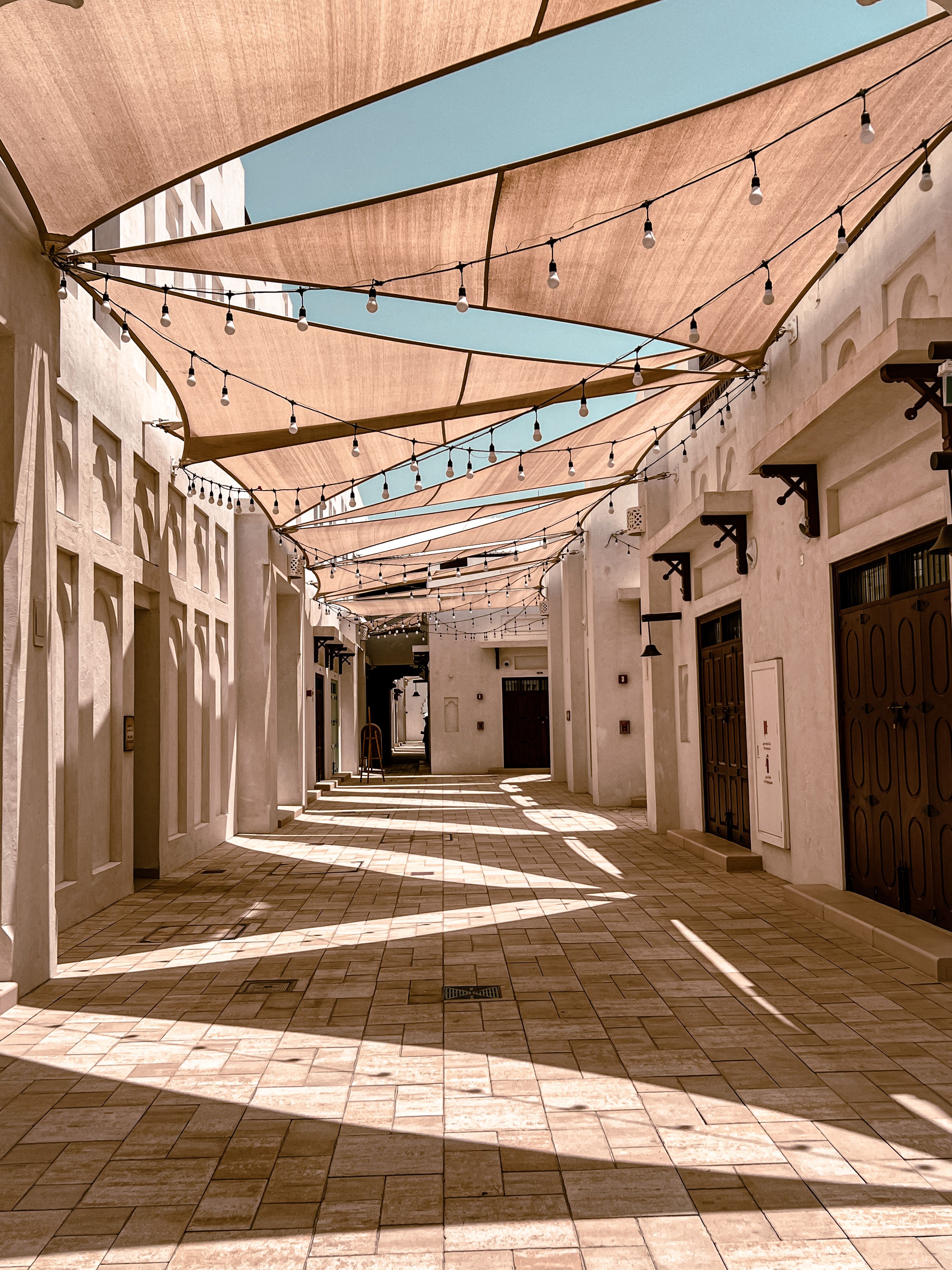 Covers over Empty Alley in Town · Free Stock Photo