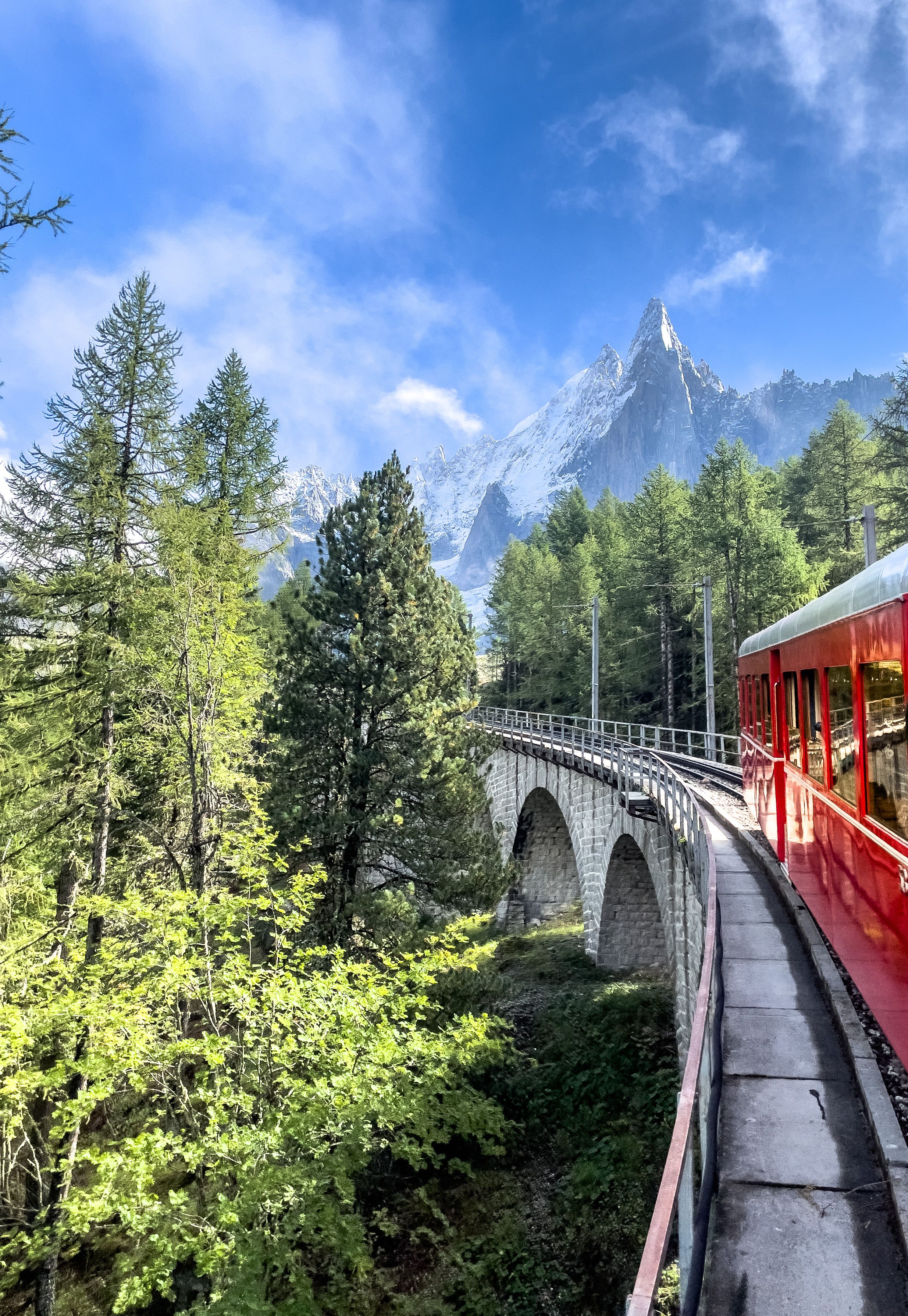 A Train on a Bridge · Free Stock Photo