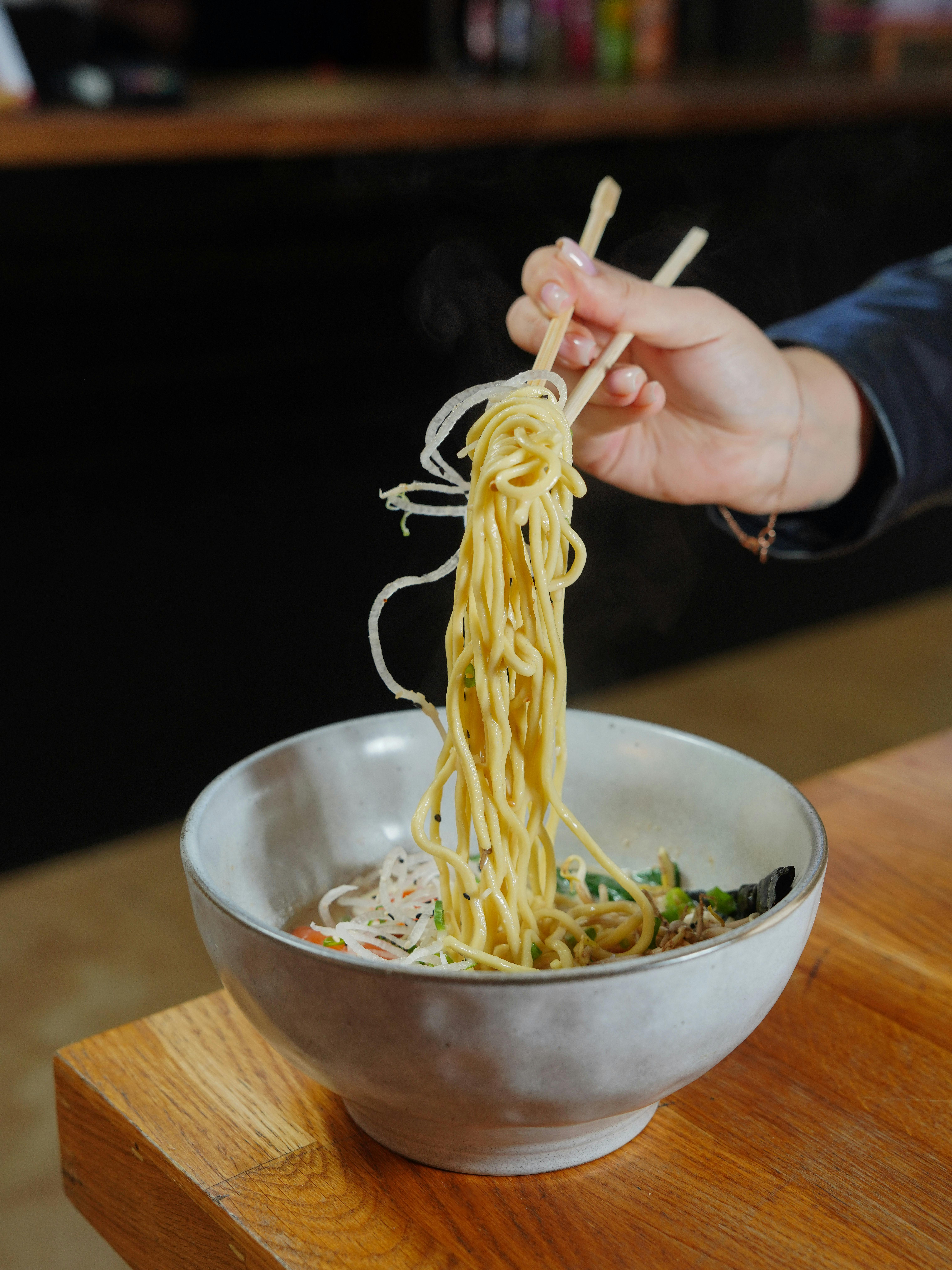 Foto de stock gratuita sobre almuerzo, bol, cena, comiendo, fideos ...