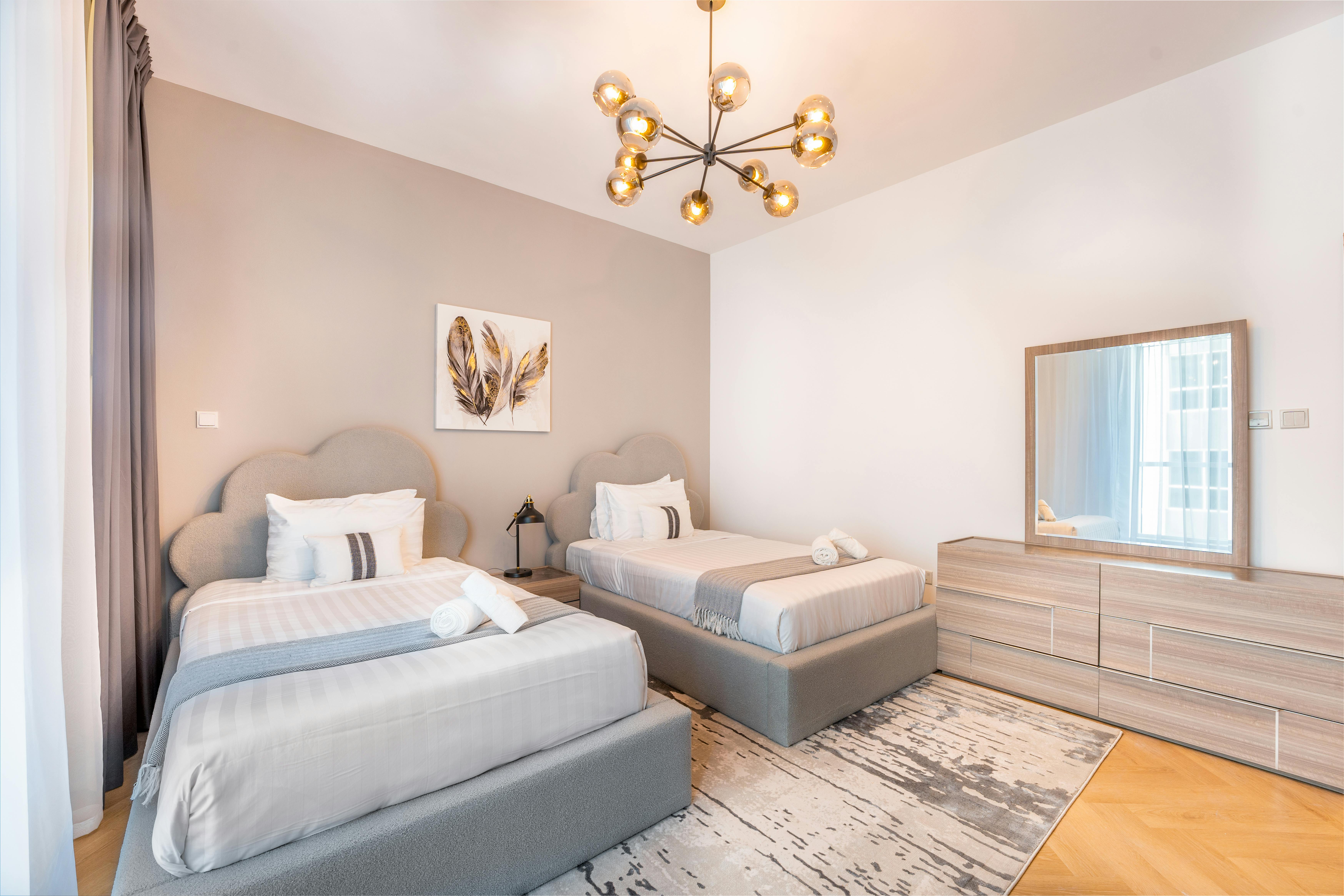 A Hotel Room with Two Beds · Free Stock Photo