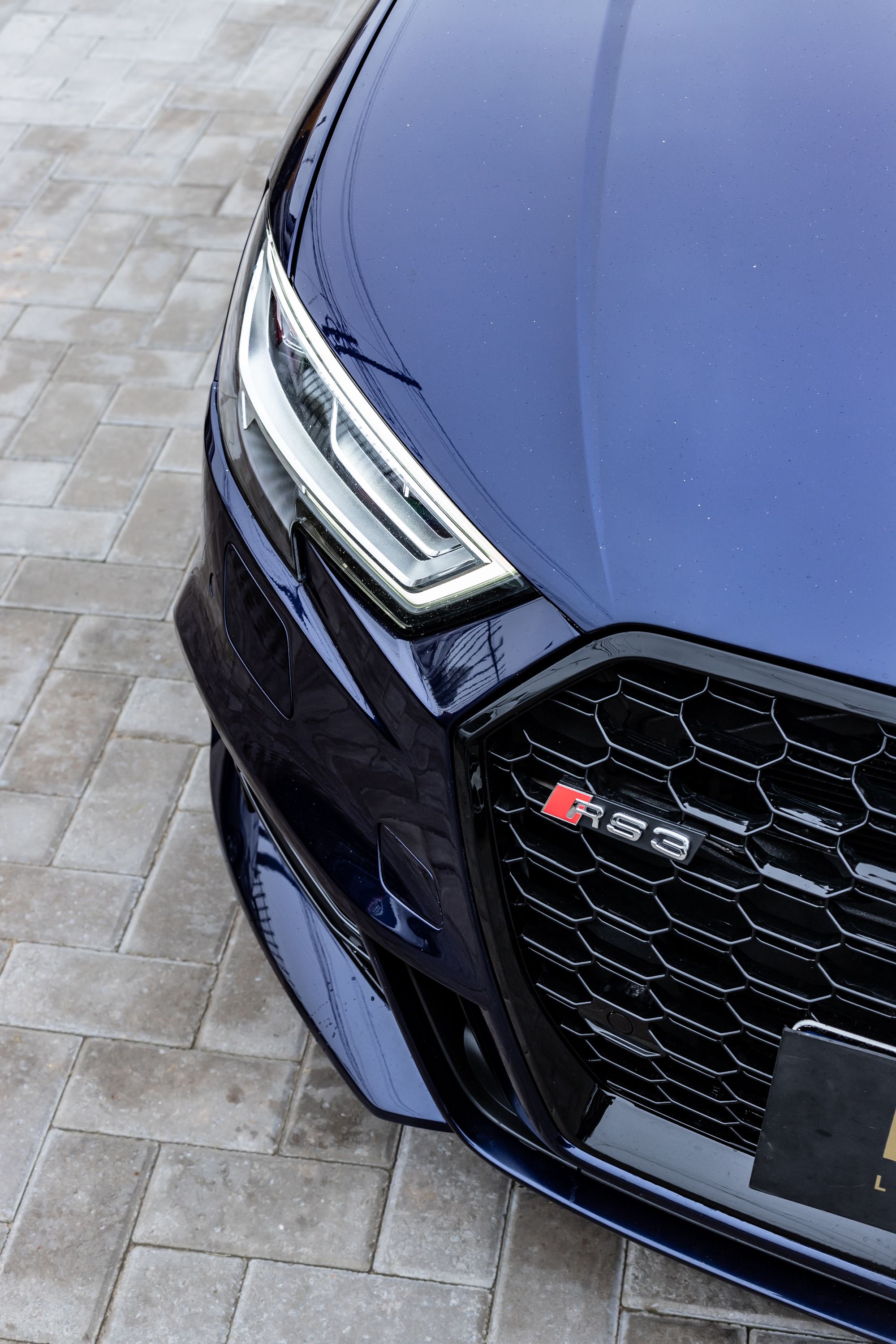 Headlight of Audi RS3 · Free Stock Photo