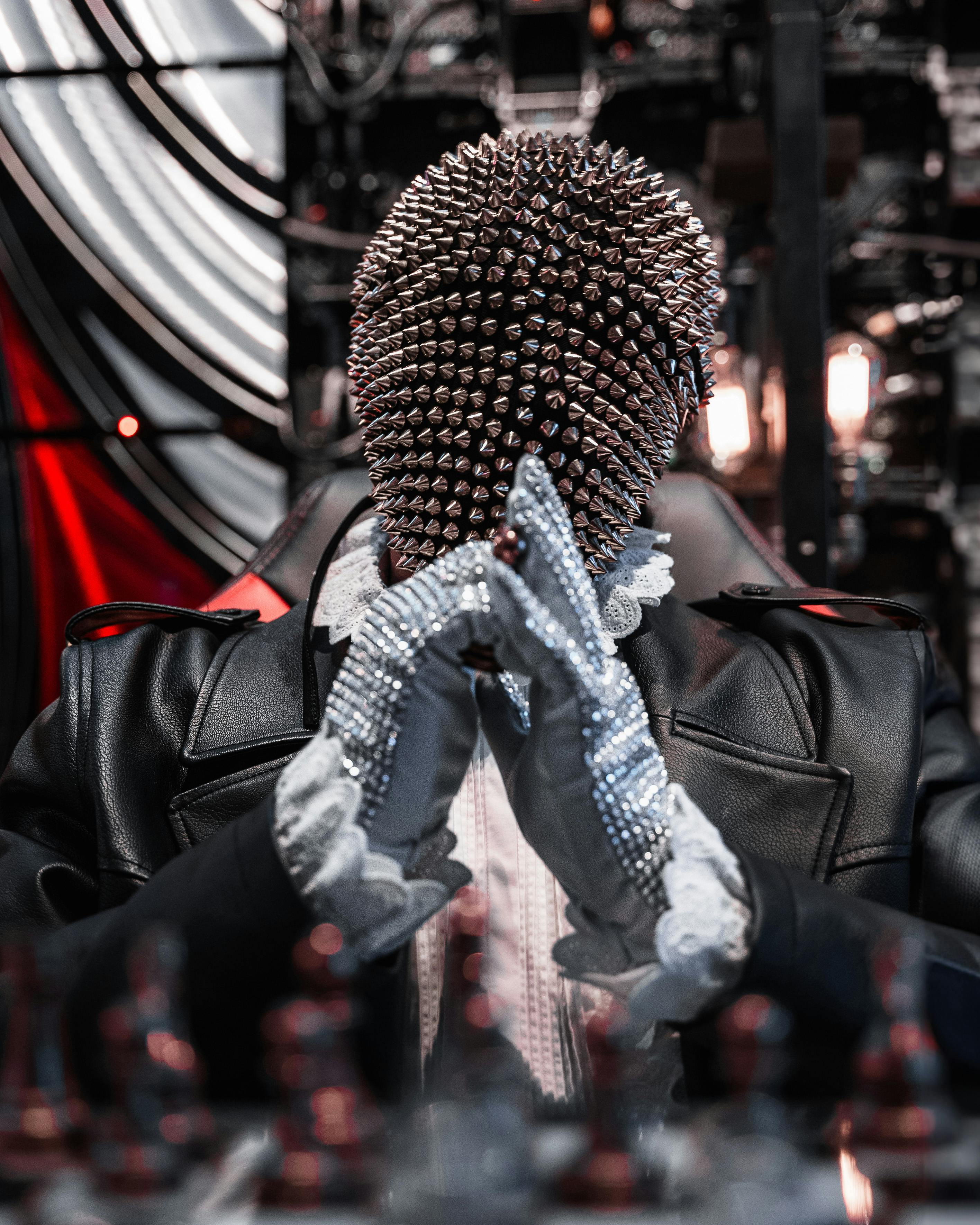 Model in Leather Jacket and Gloves · Free Stock Photo