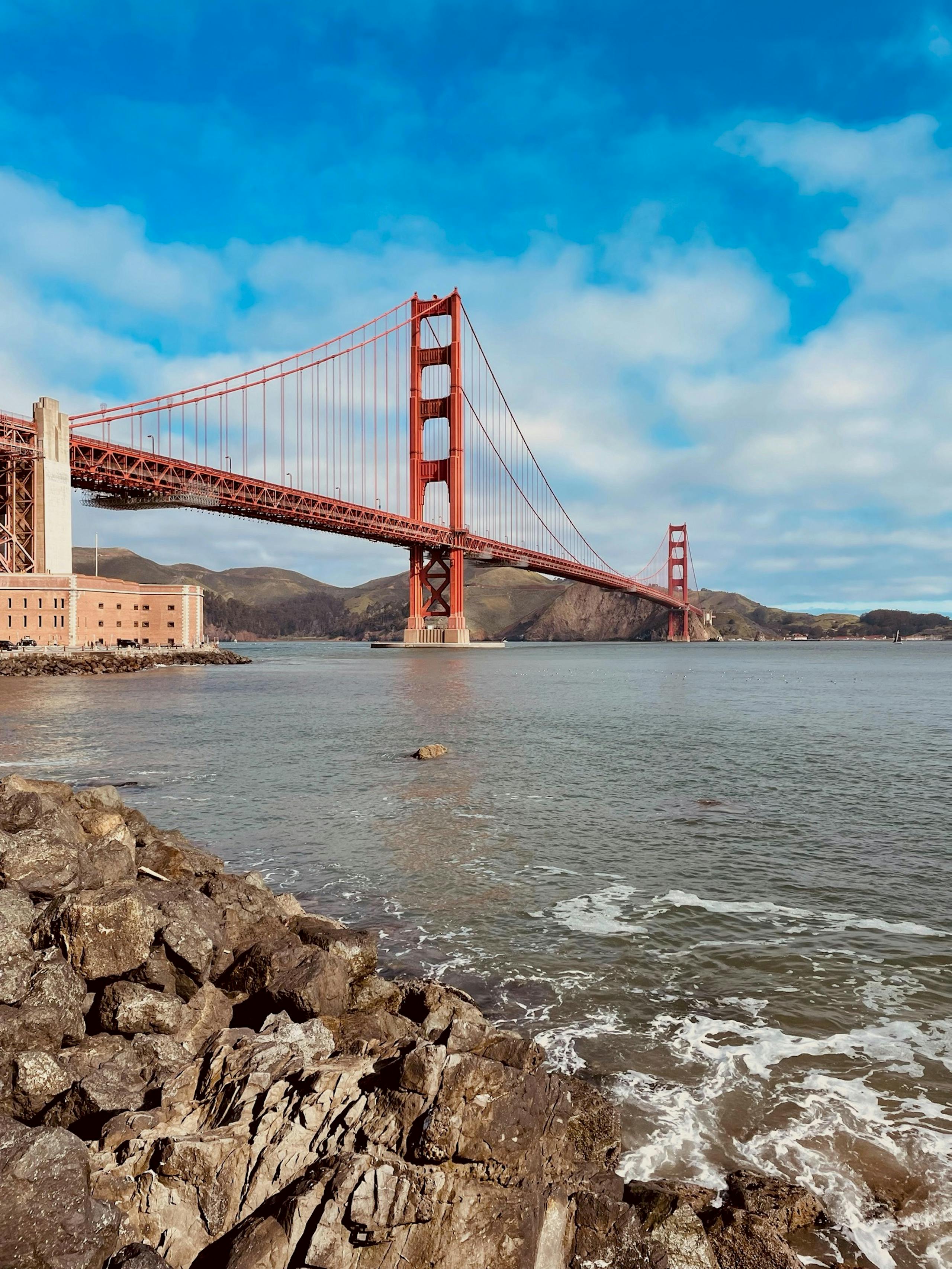 Red Suspension Bridge · Free Stock Photo