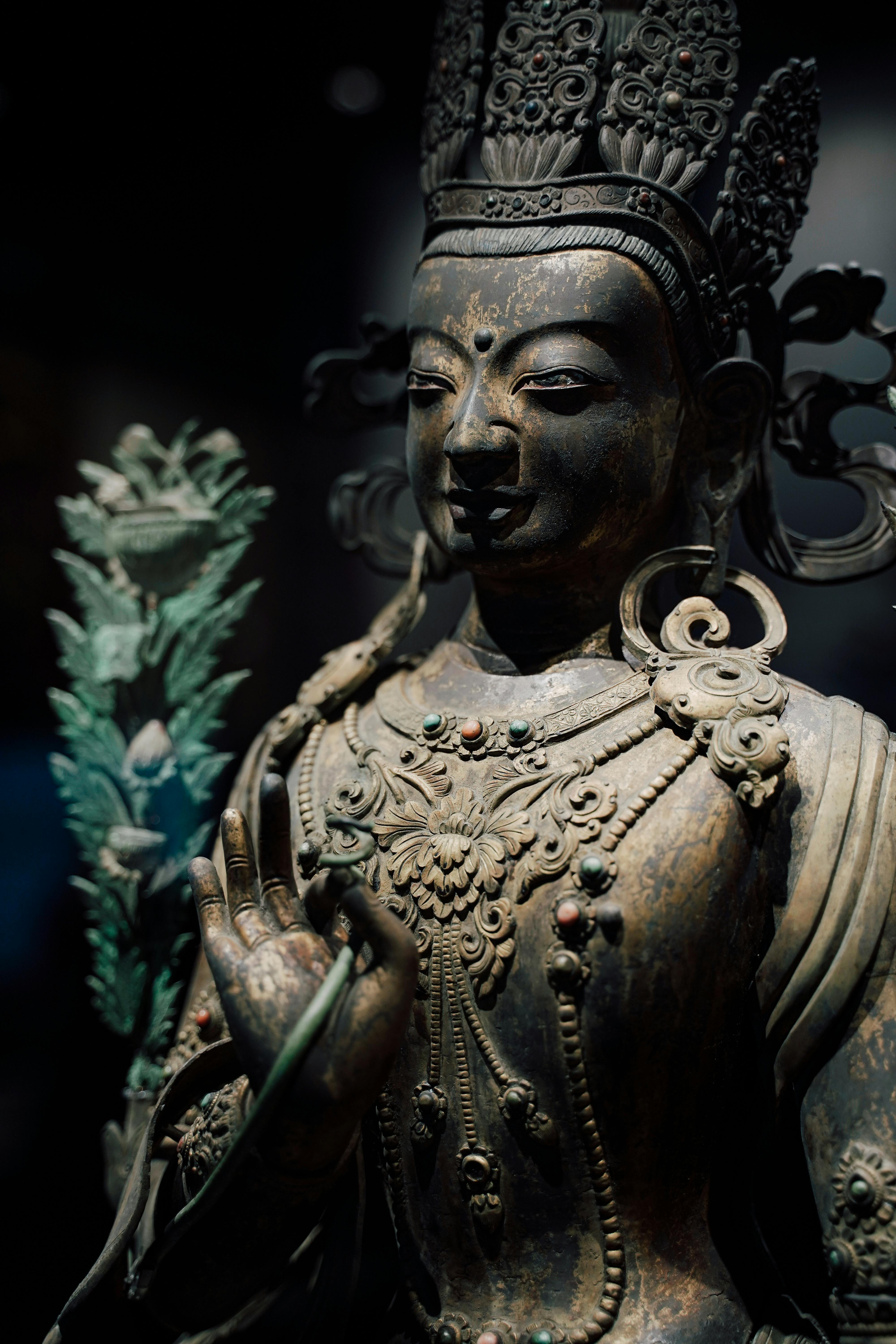 Shivaji Maharaj Statue with Garland · Free Stock Photo