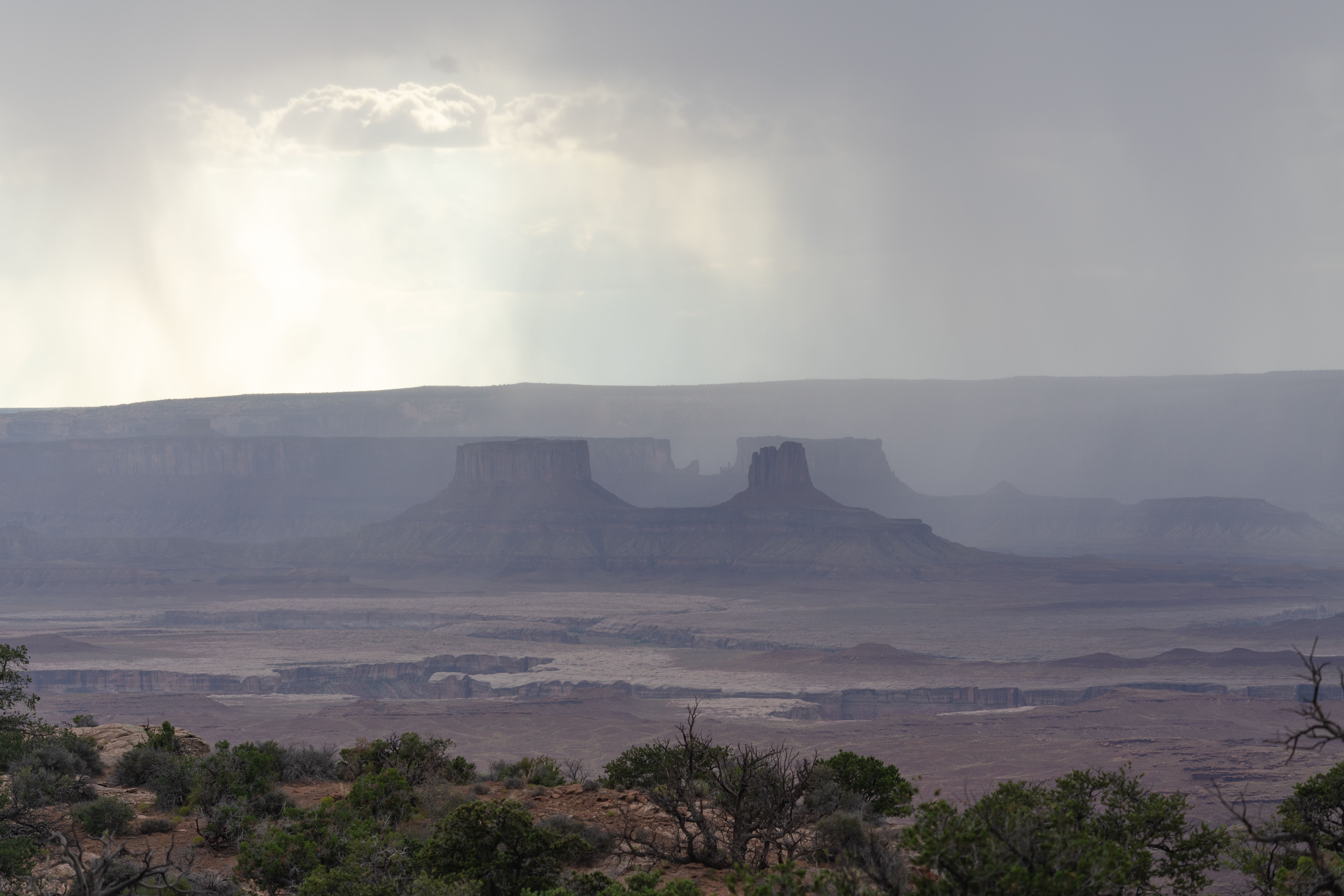 Rain Cloud over Canyon in Utah · Free Stock Photo