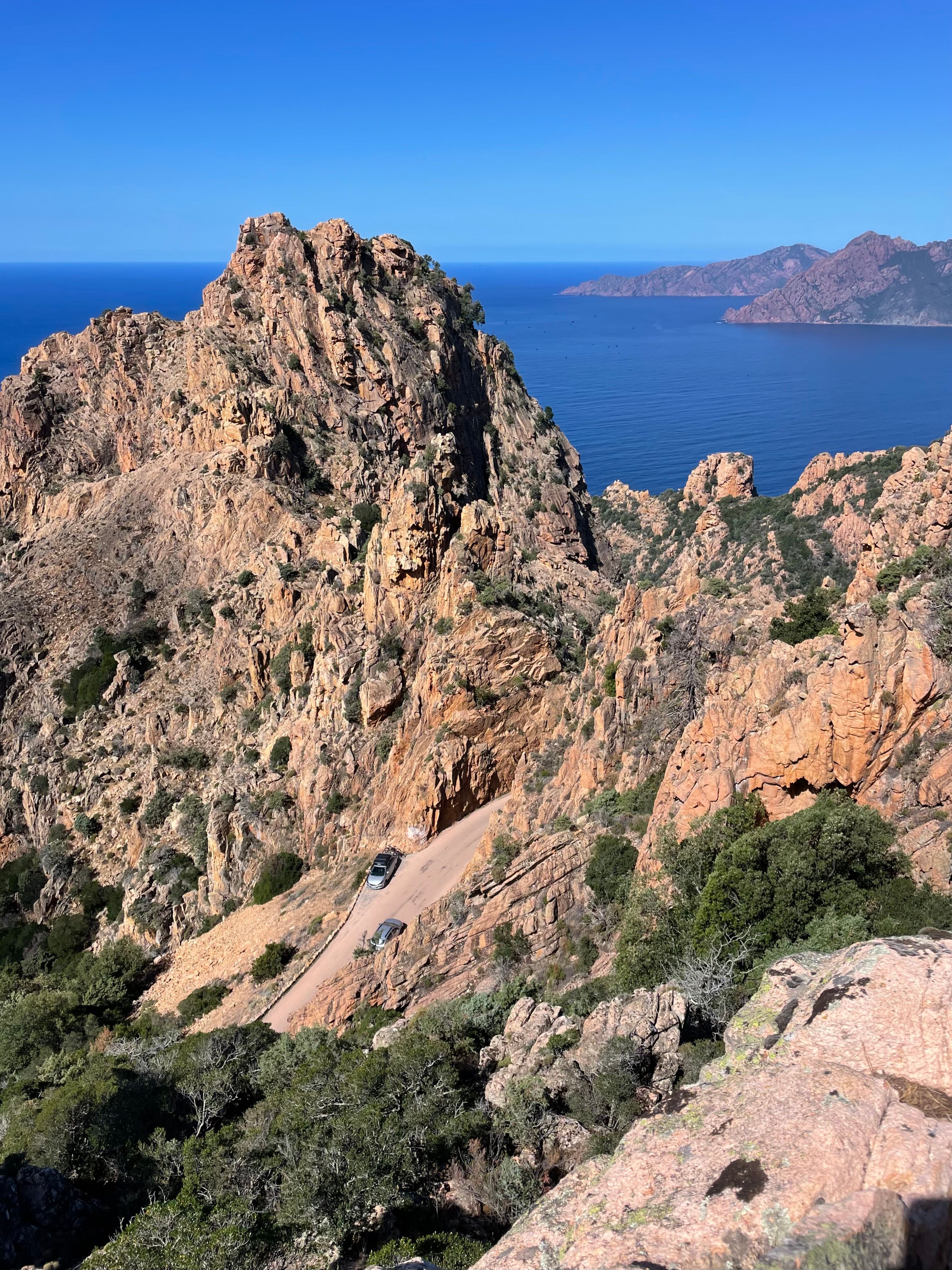 Rugged Mountains Surrounding the Calanques de Piana on Corsica · Free ...