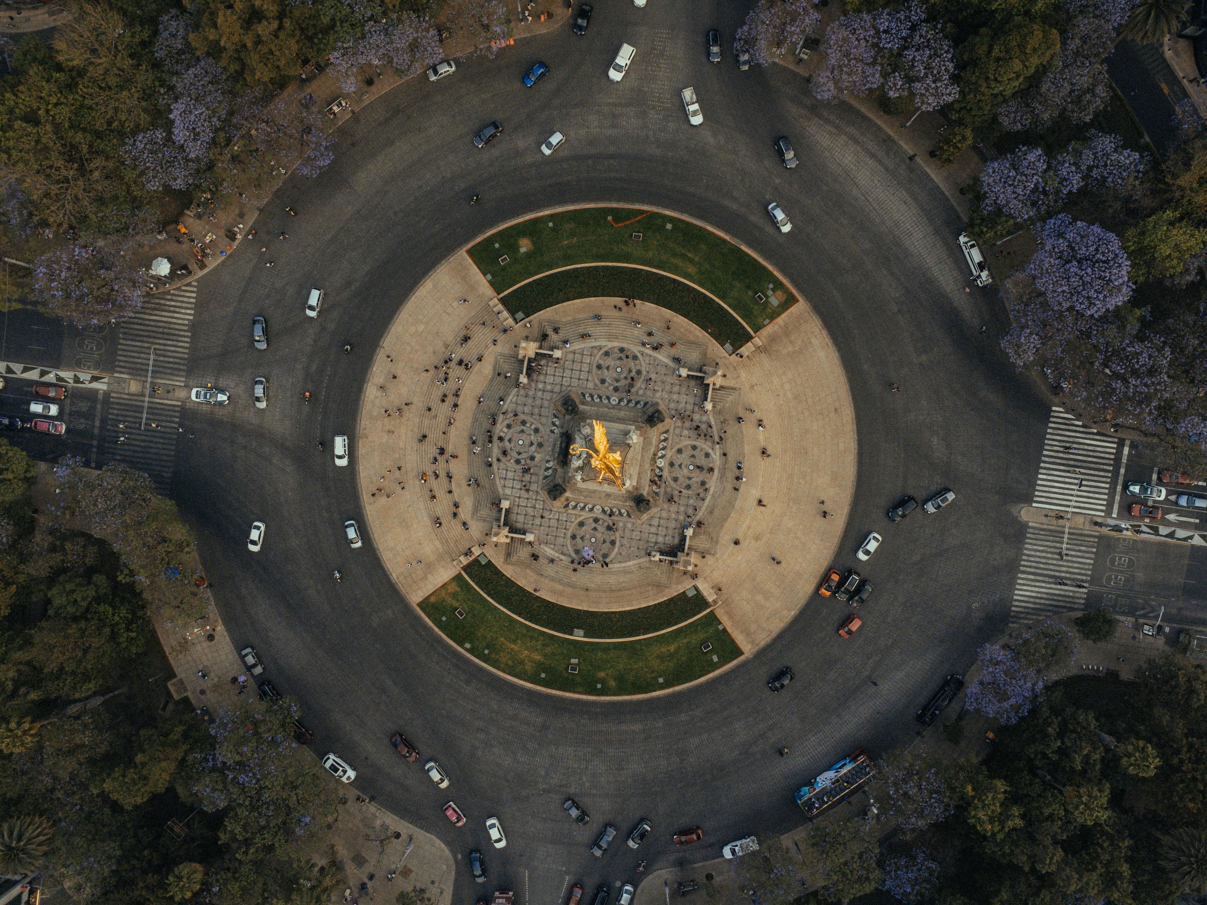 Roundabout with Angel of Independence in Mexico City · Free Stock Photo