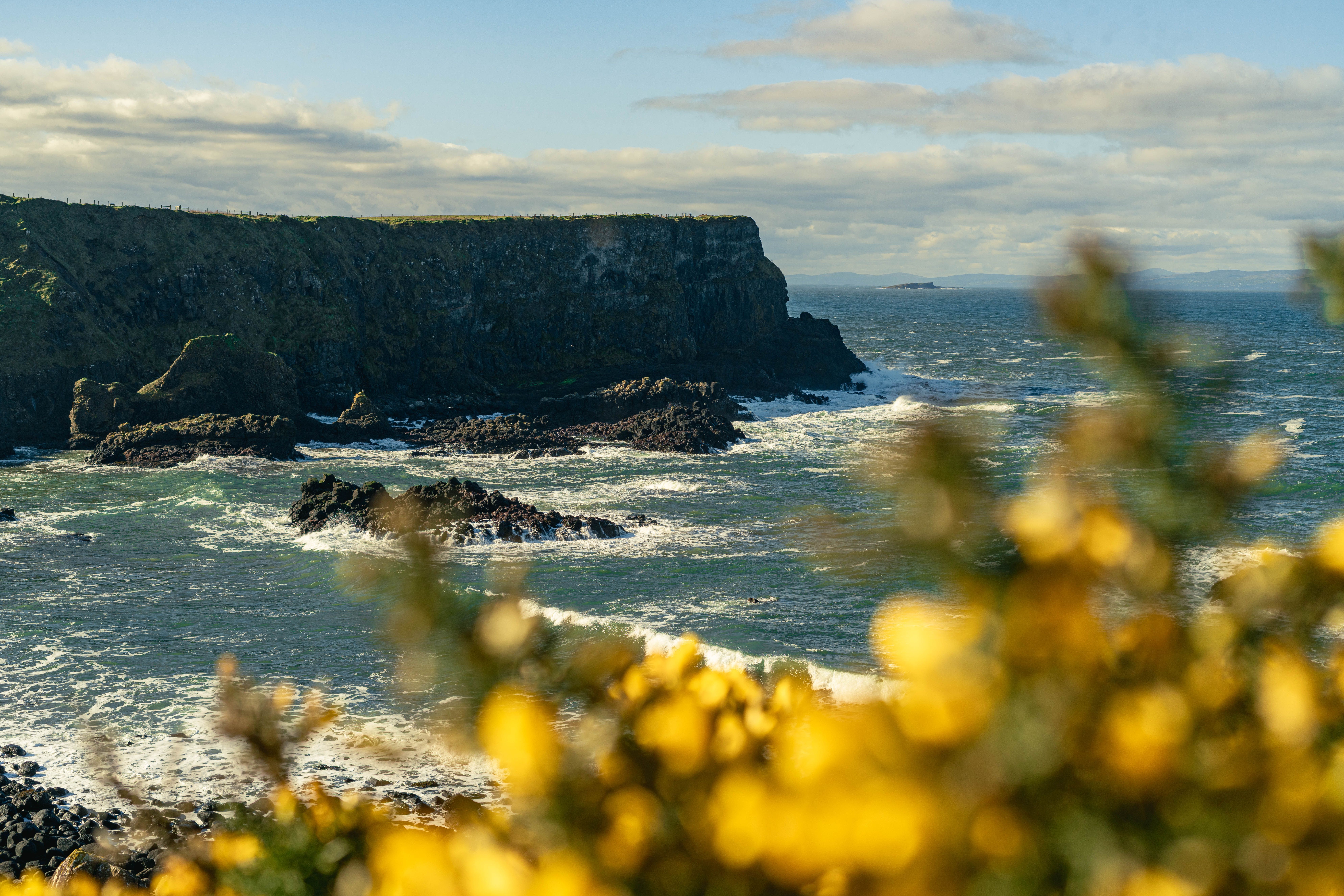 Cliff in Bay on Sea Shore · Free Stock Photo