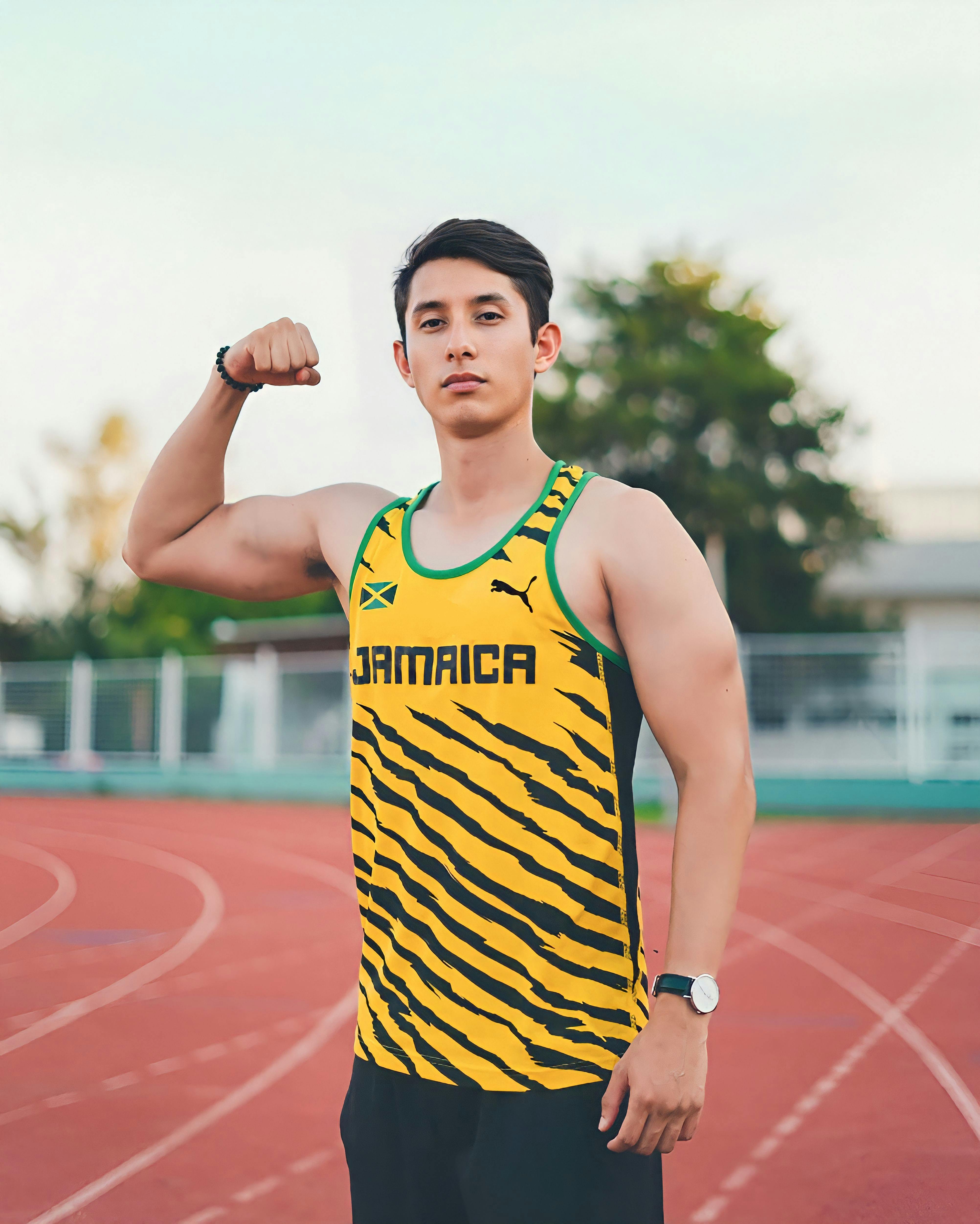 Athlete on Stadium · Free Stock Photo