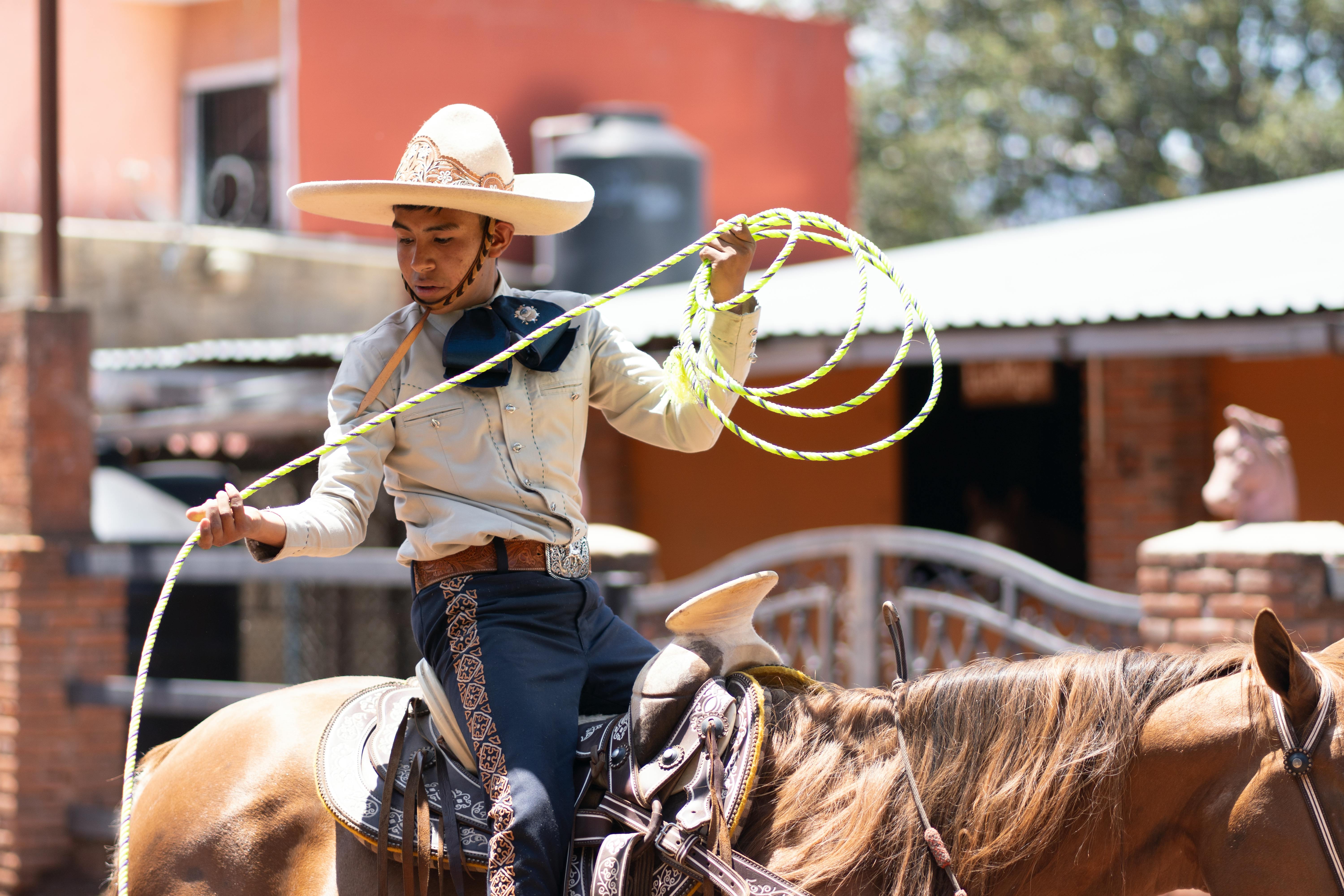 Cowboy Throwing Lasso