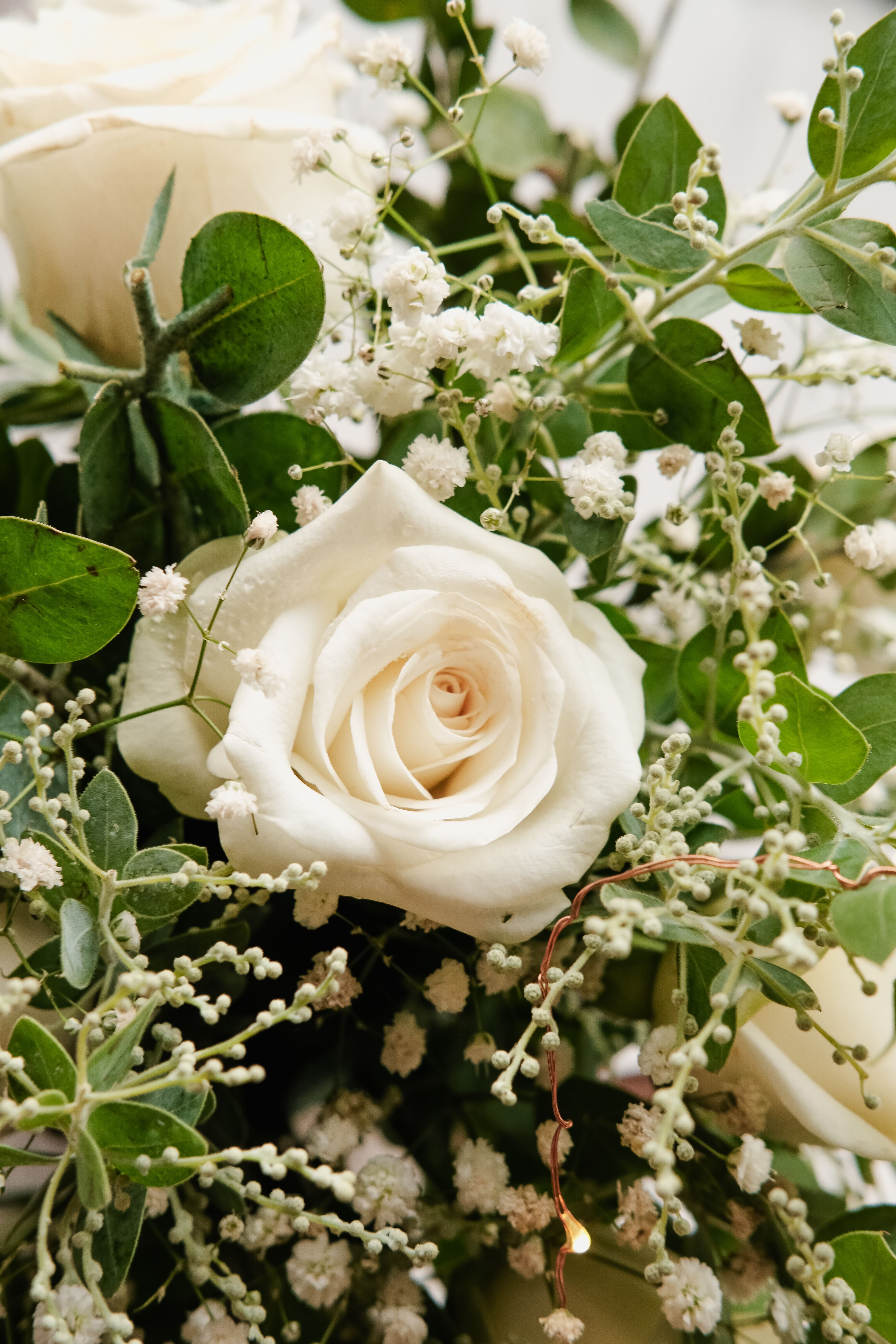 Bouquet with White Roses · Free Stock Photo