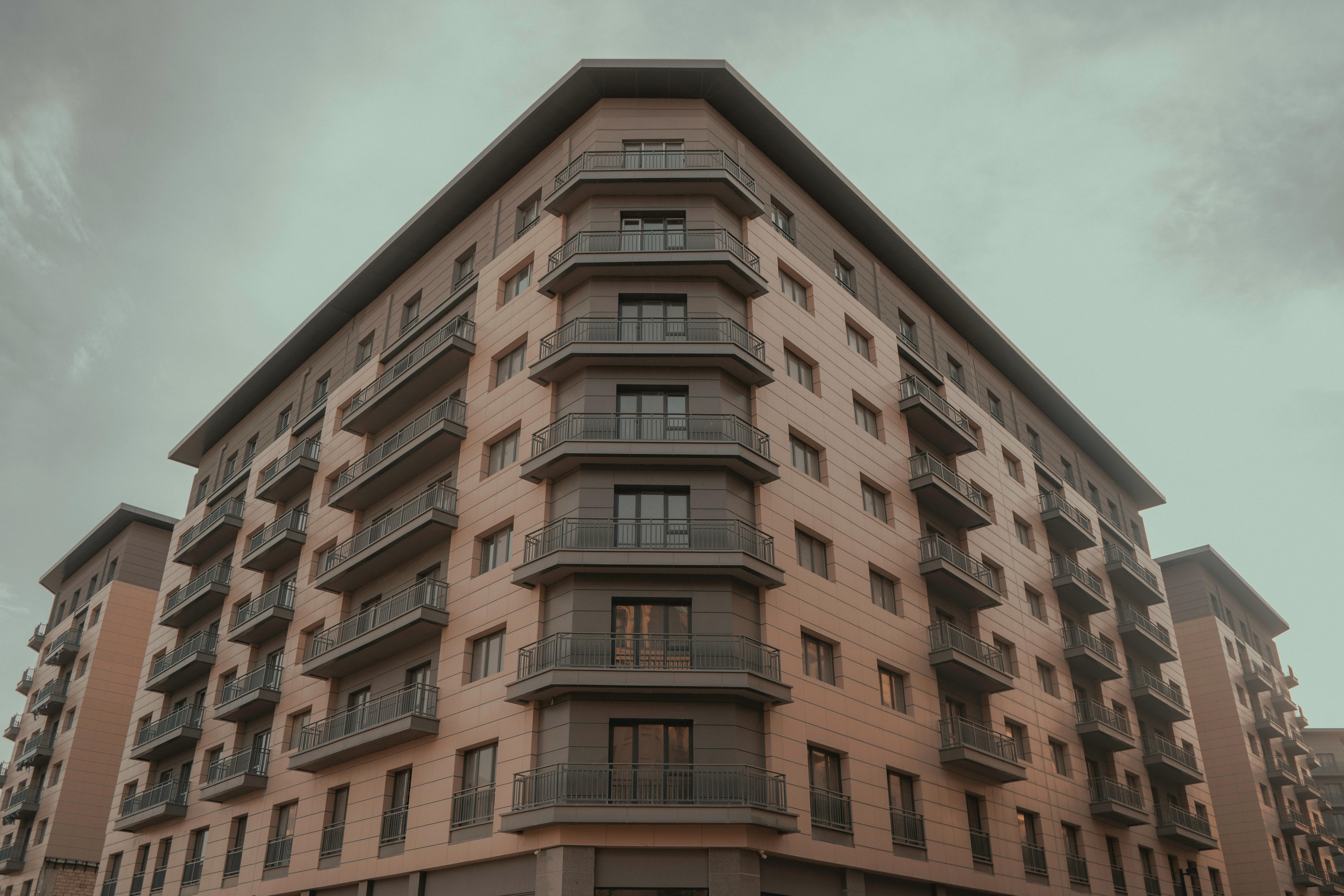 Corner of an Apartment Building · Free Stock Photo