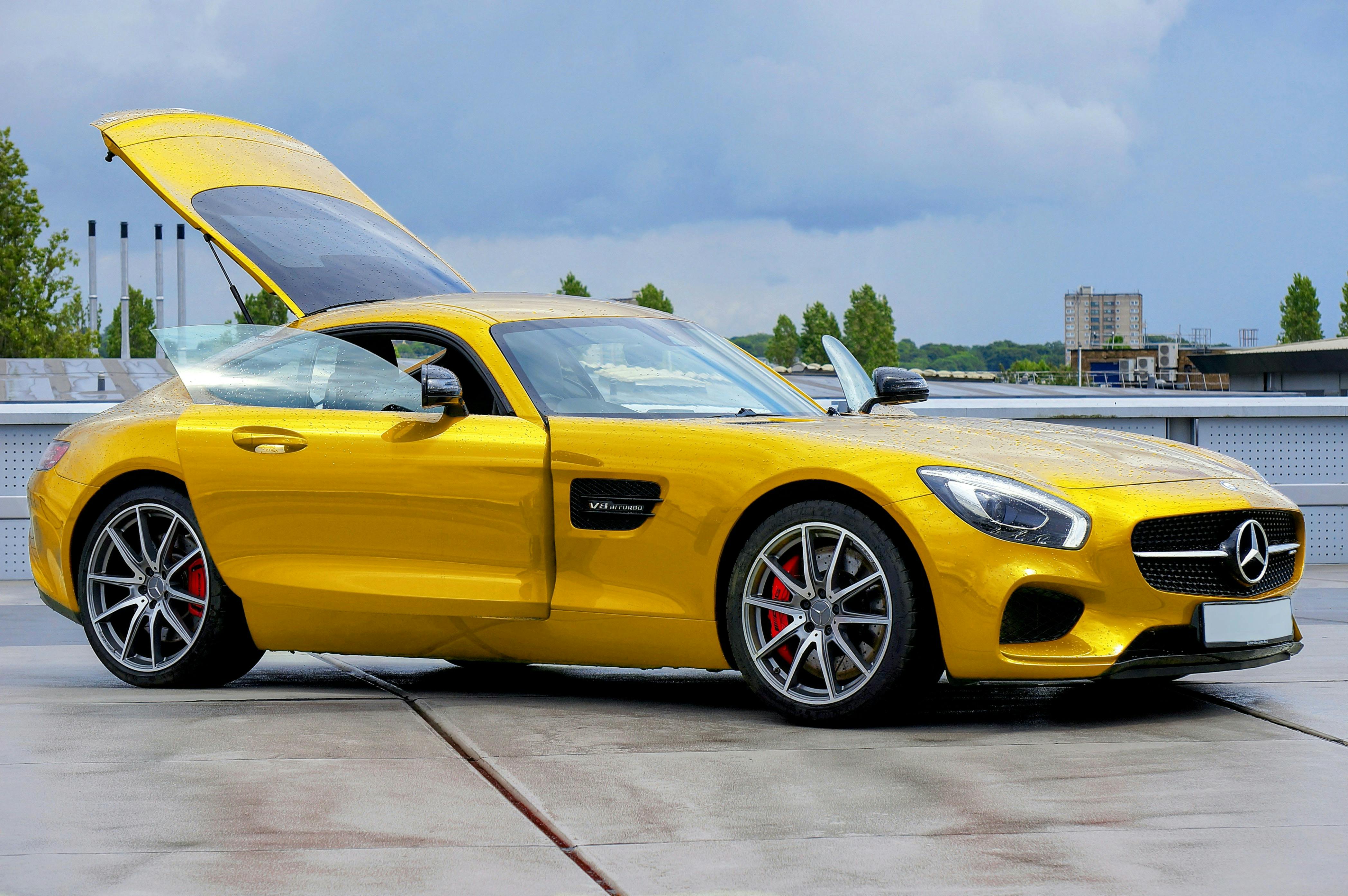 A Yellow Car · Free Stock Photo