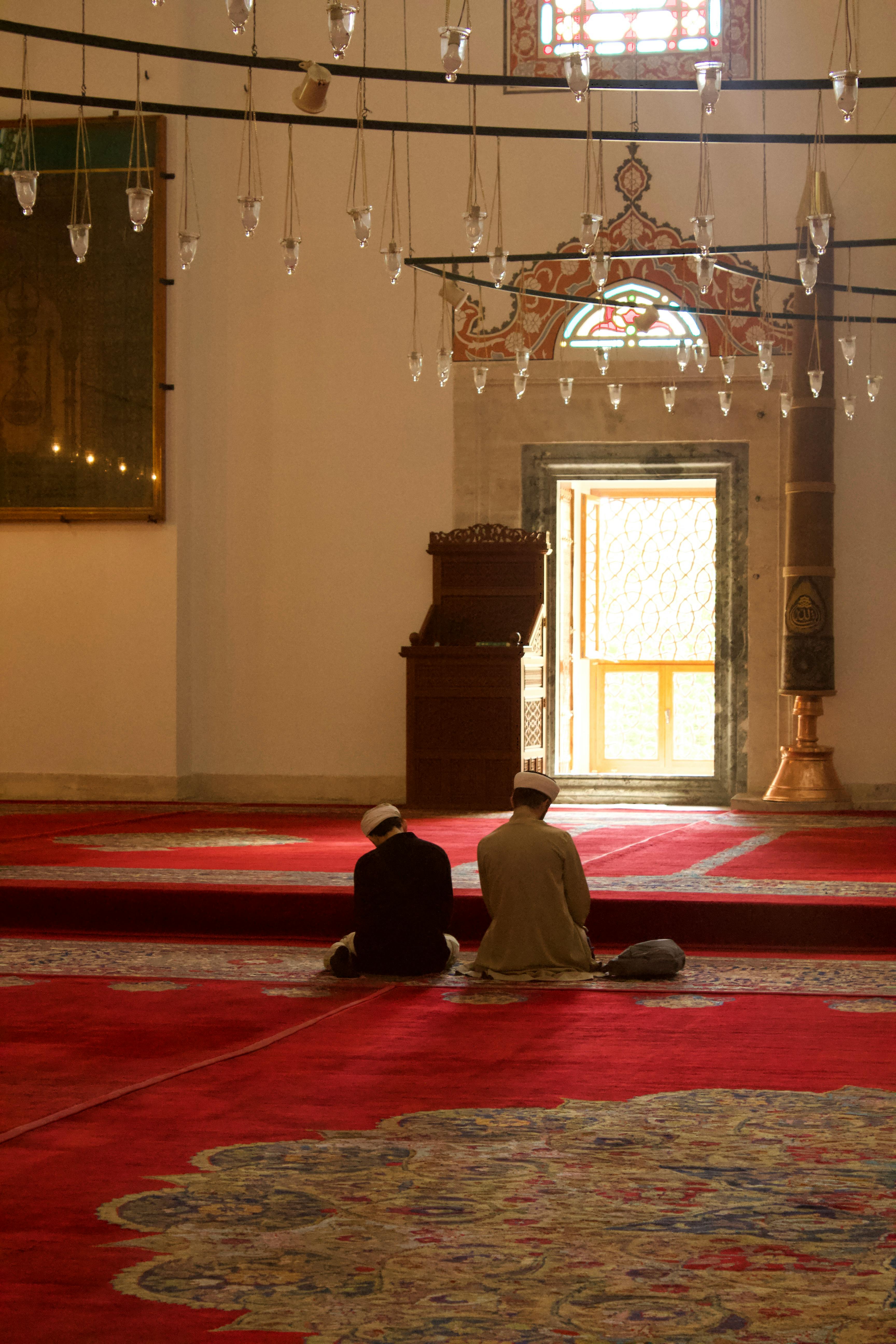 Man Praying Inside Mosque · Free Stock Photo