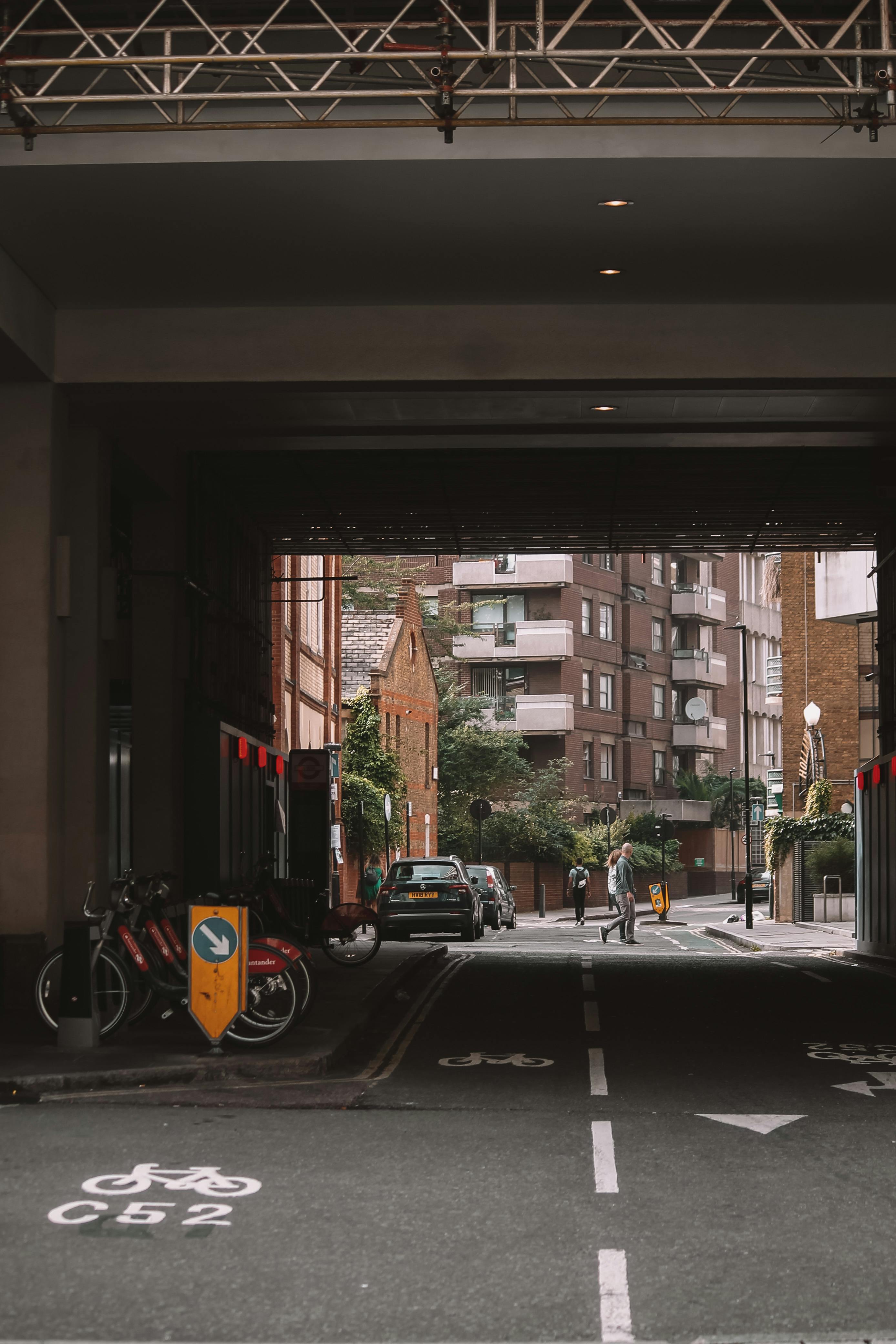Empty Street under Viaduct · Free Stock Photo
