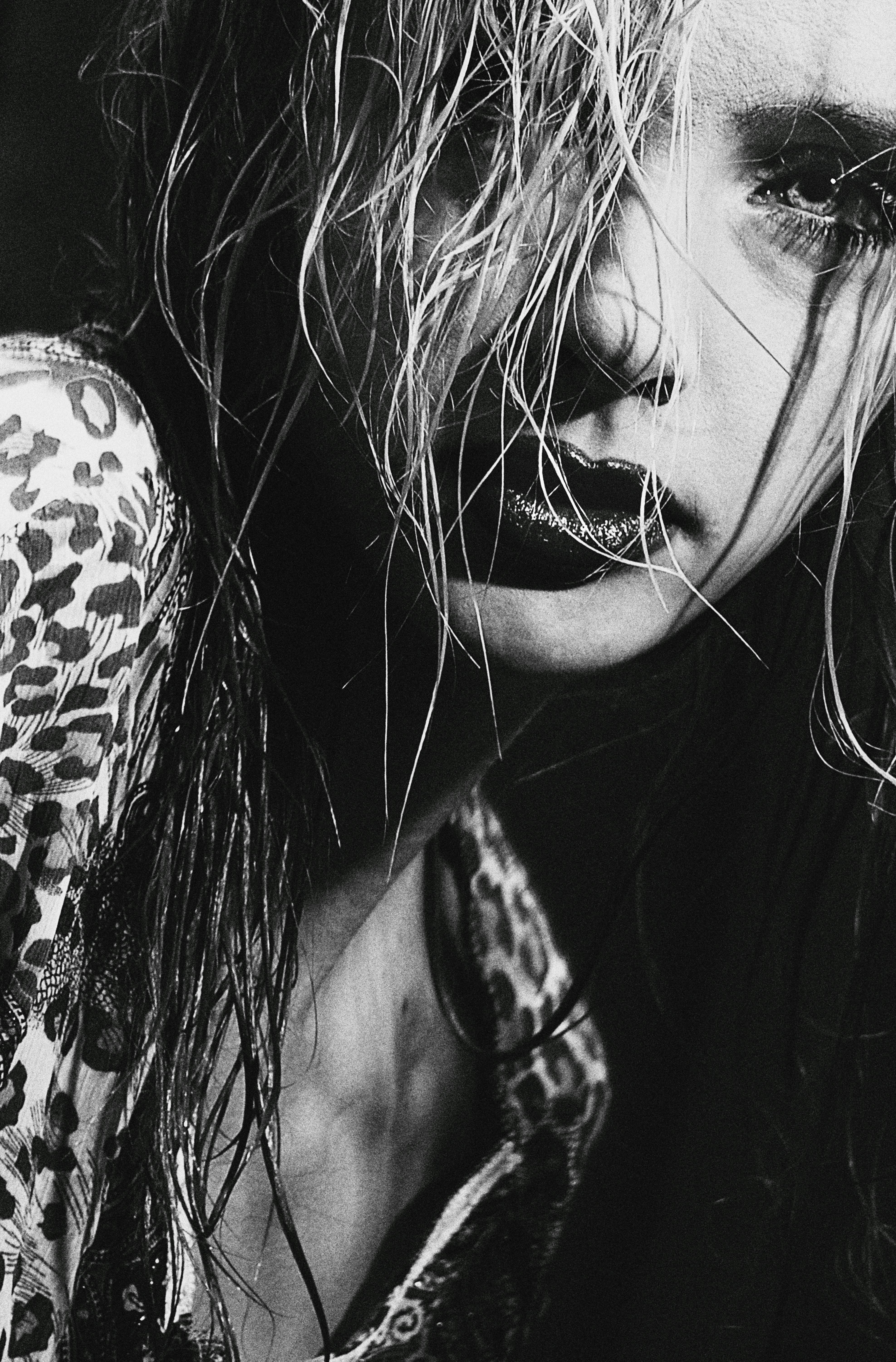 Snake around Woman Face · Free Stock Photo