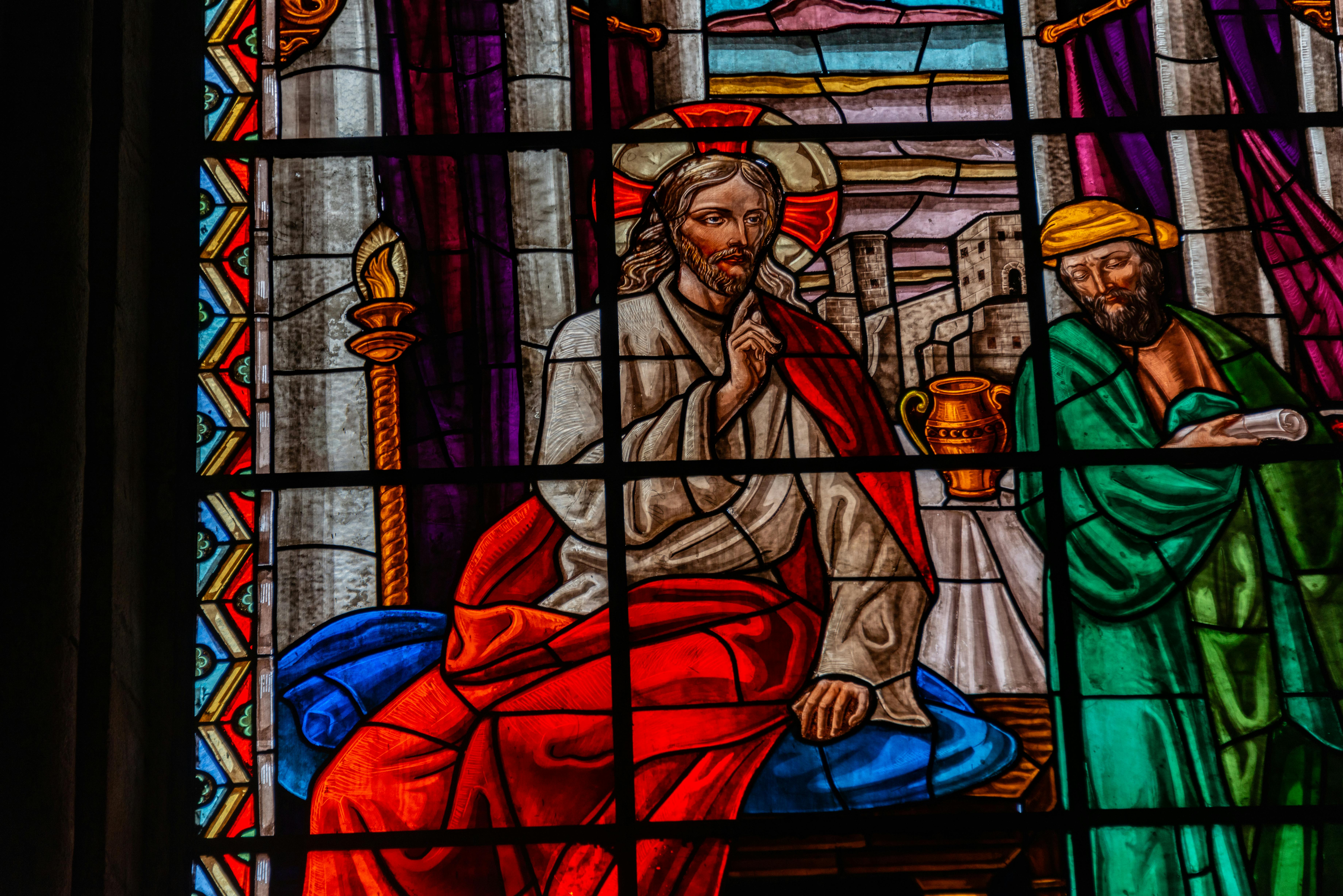 Religious Stained Glass Window · Free Stock Photo