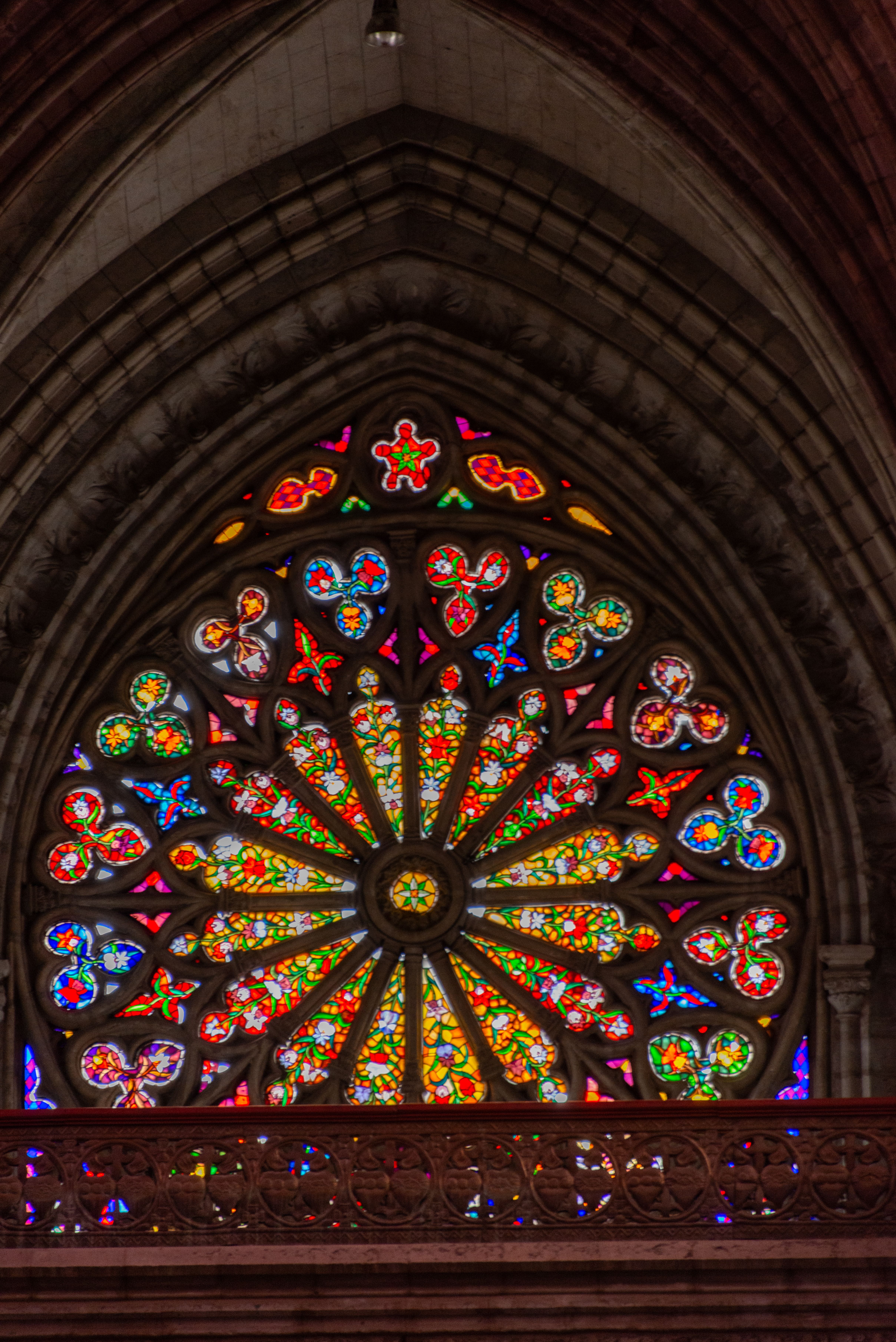 Stained Glass Rose Window in Basilica of the National Vow · Free Stock ...