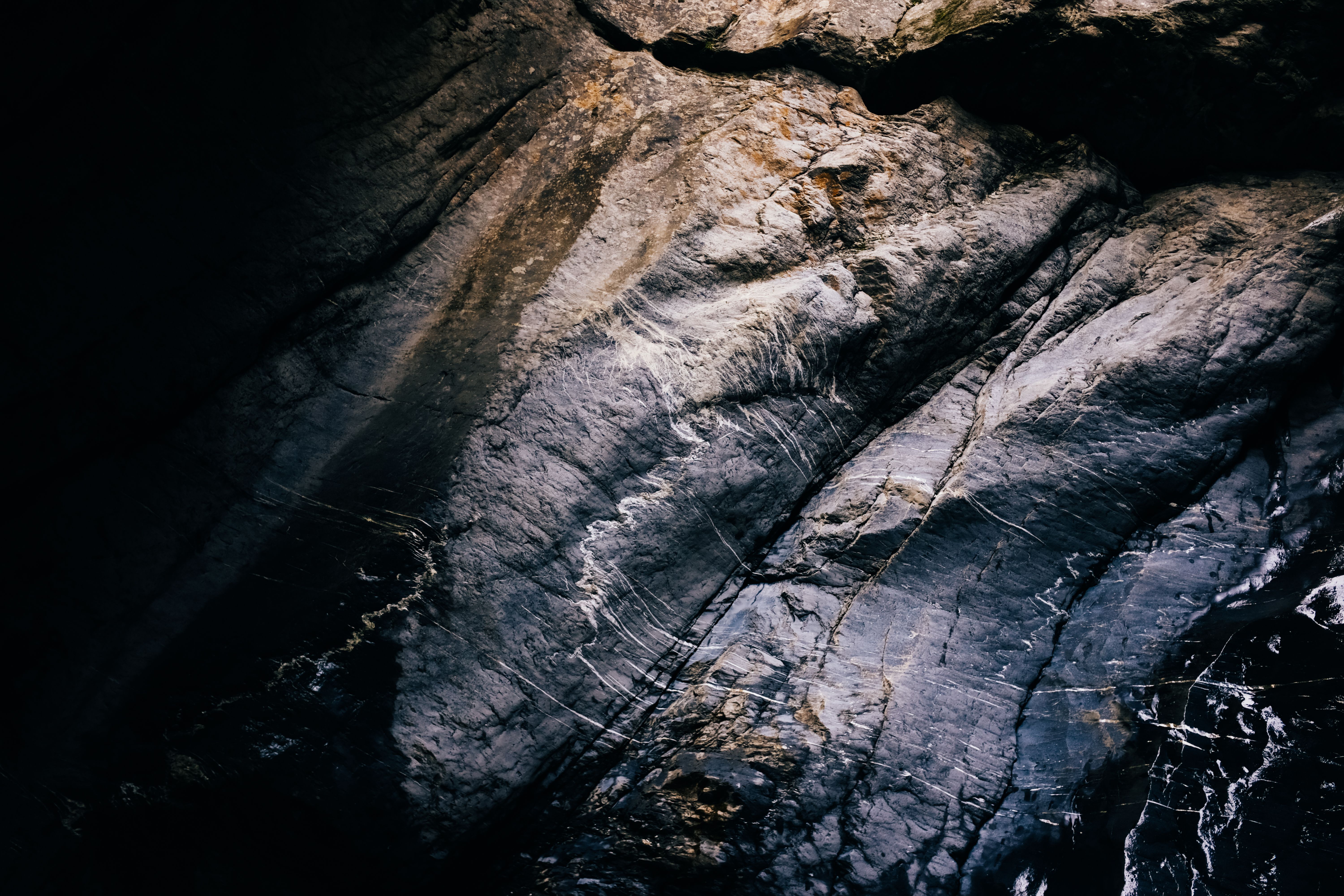 Dark Surface of a Large Stone · Free Stock Photo