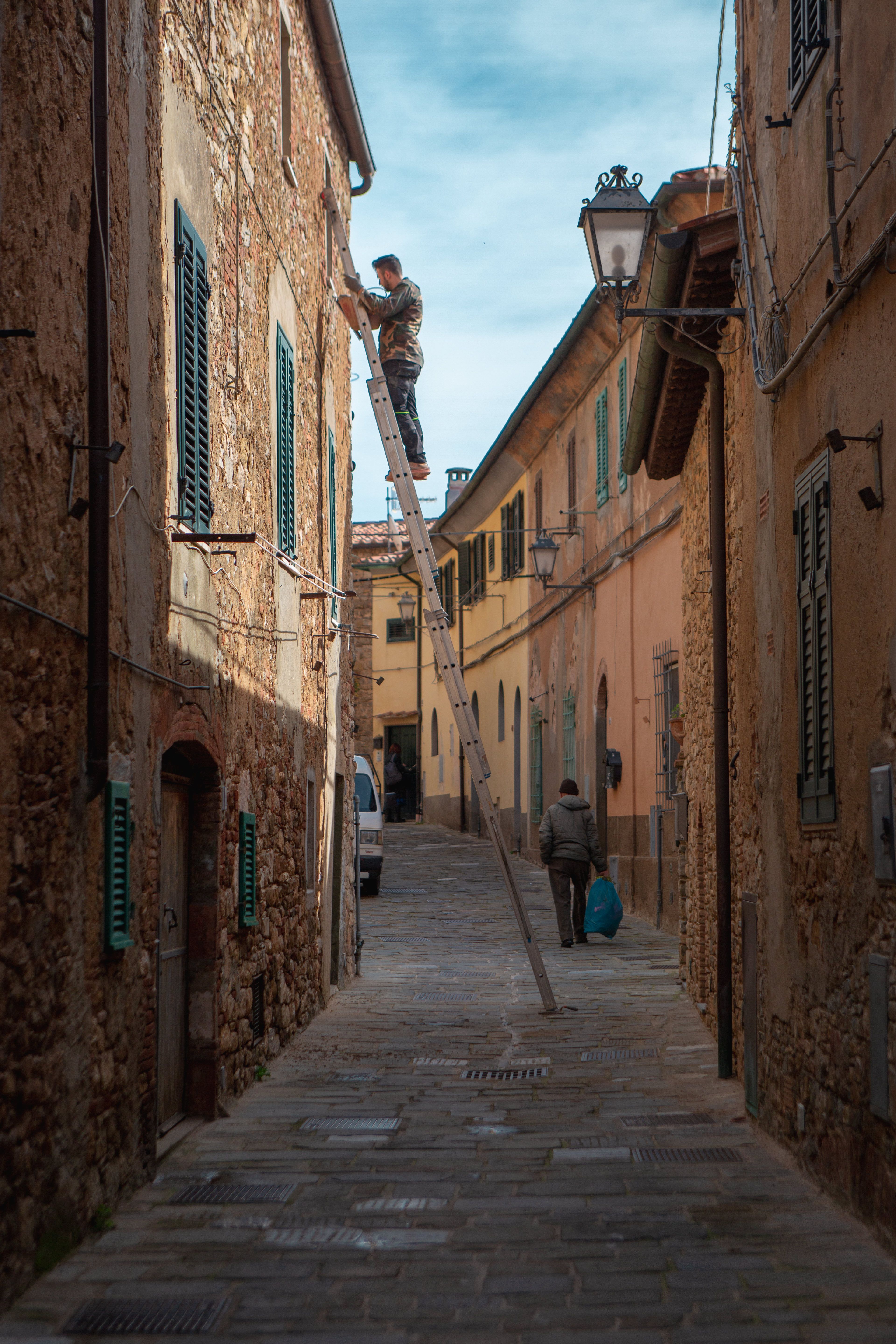 Old Man On Ladder Photos, Download The BEST Free Old Man On Ladder ...