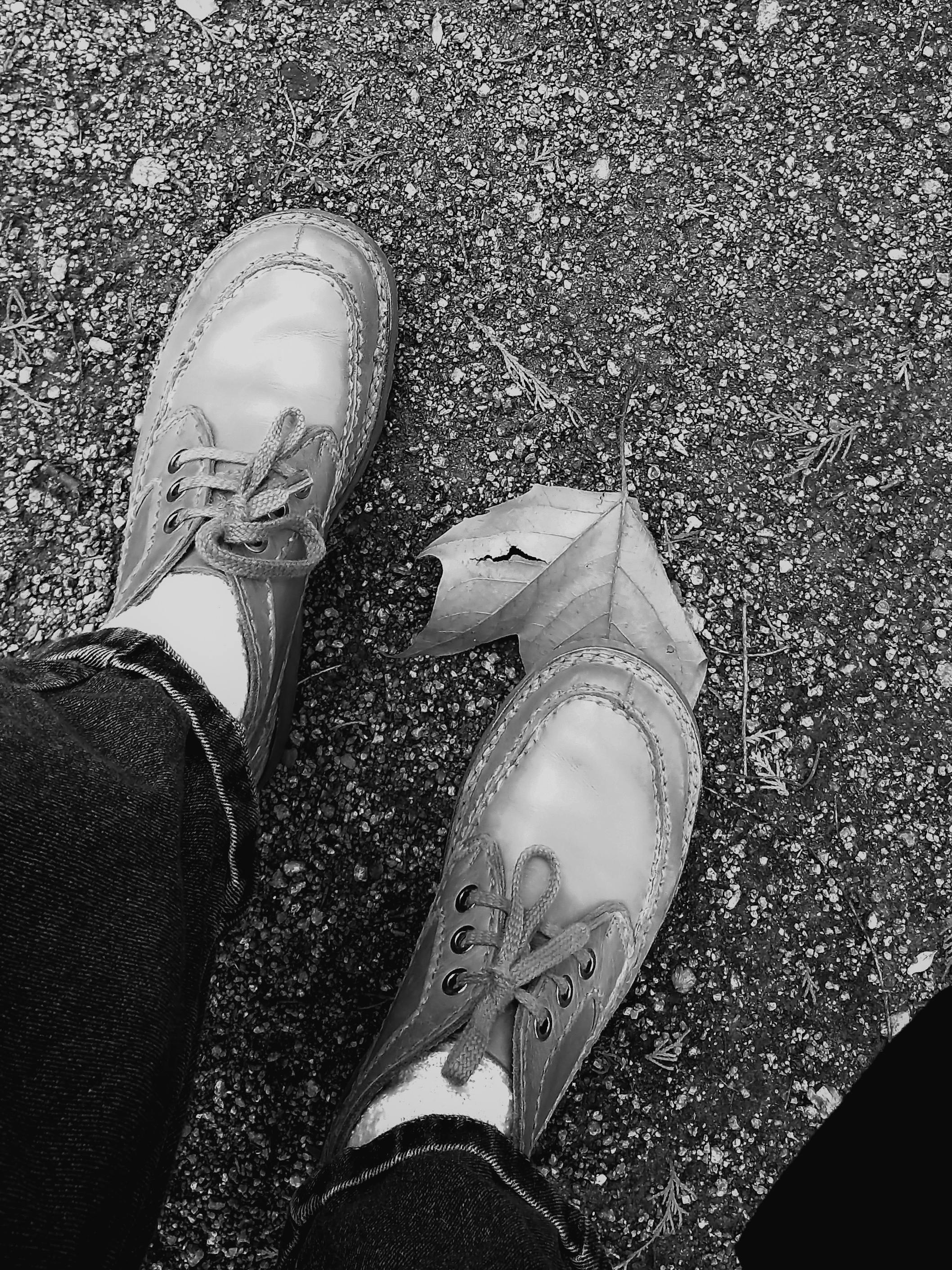 Person Wearing White Work Boots · Free Stock Photo