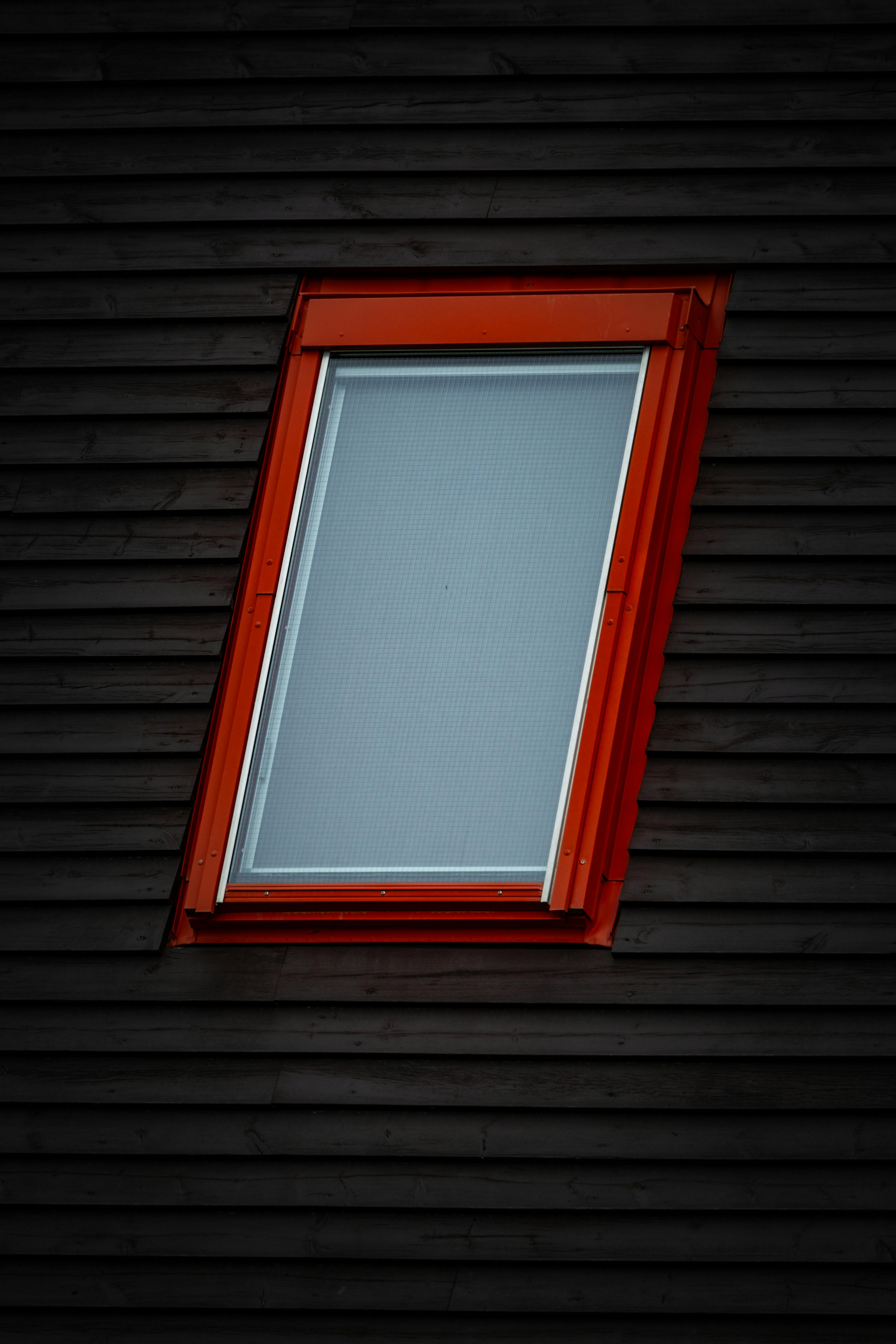 Windows in Red Frame on Roof · Free Stock Photo