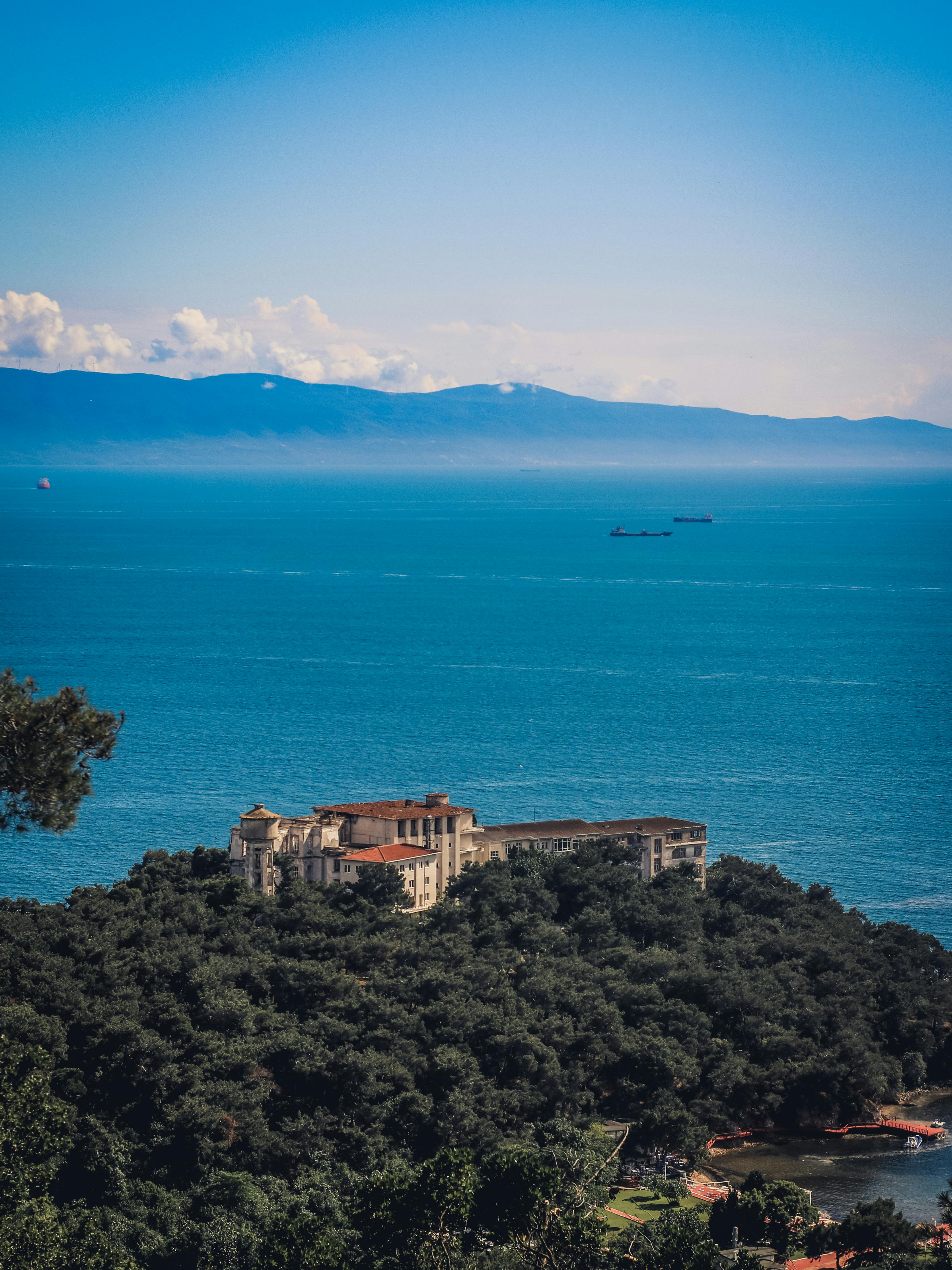 Aerial View of Heybeliada Island Sanatorium · Free Stock Photo