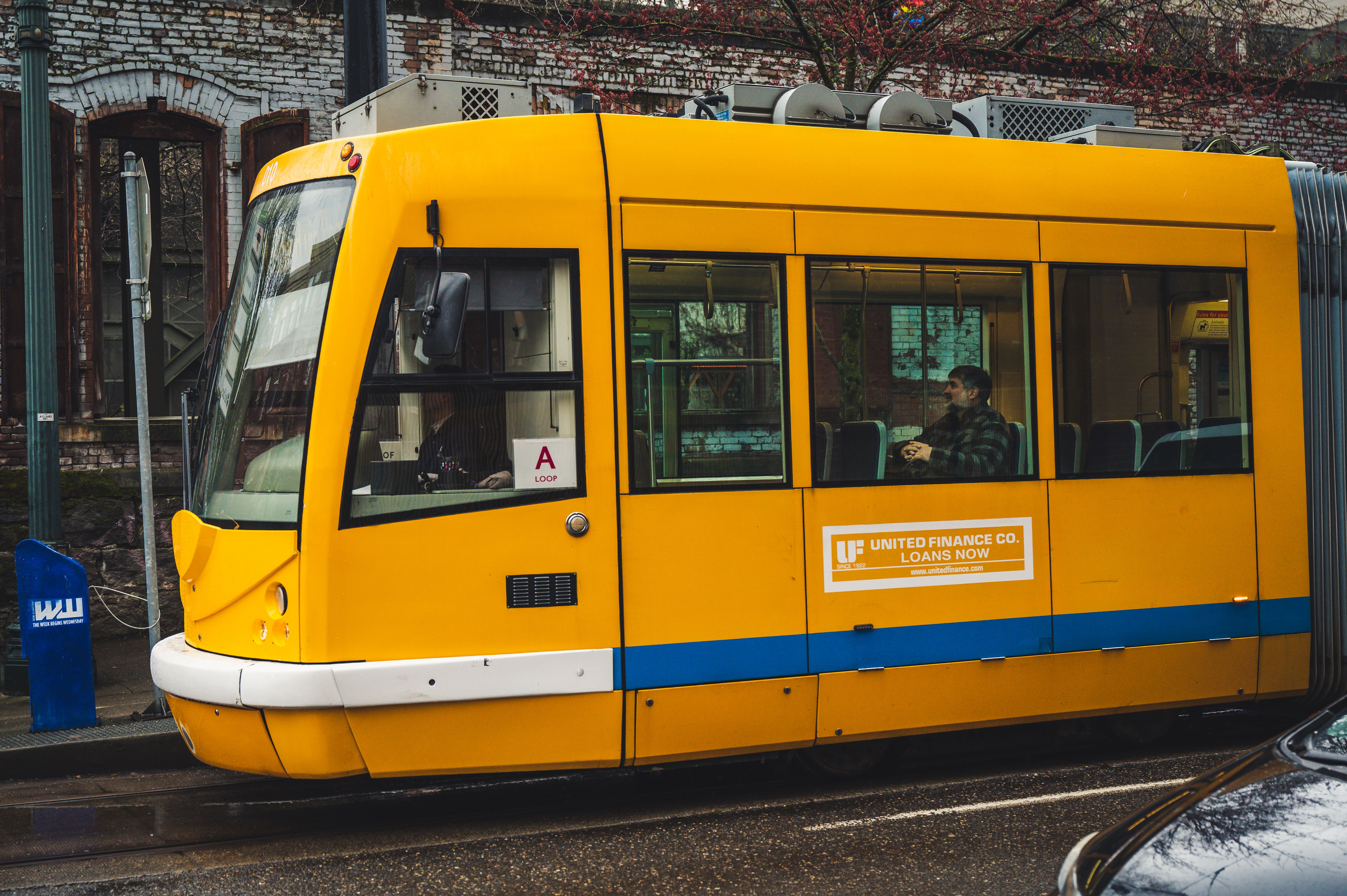 Yellow Tram on Street · Free Stock Photo
