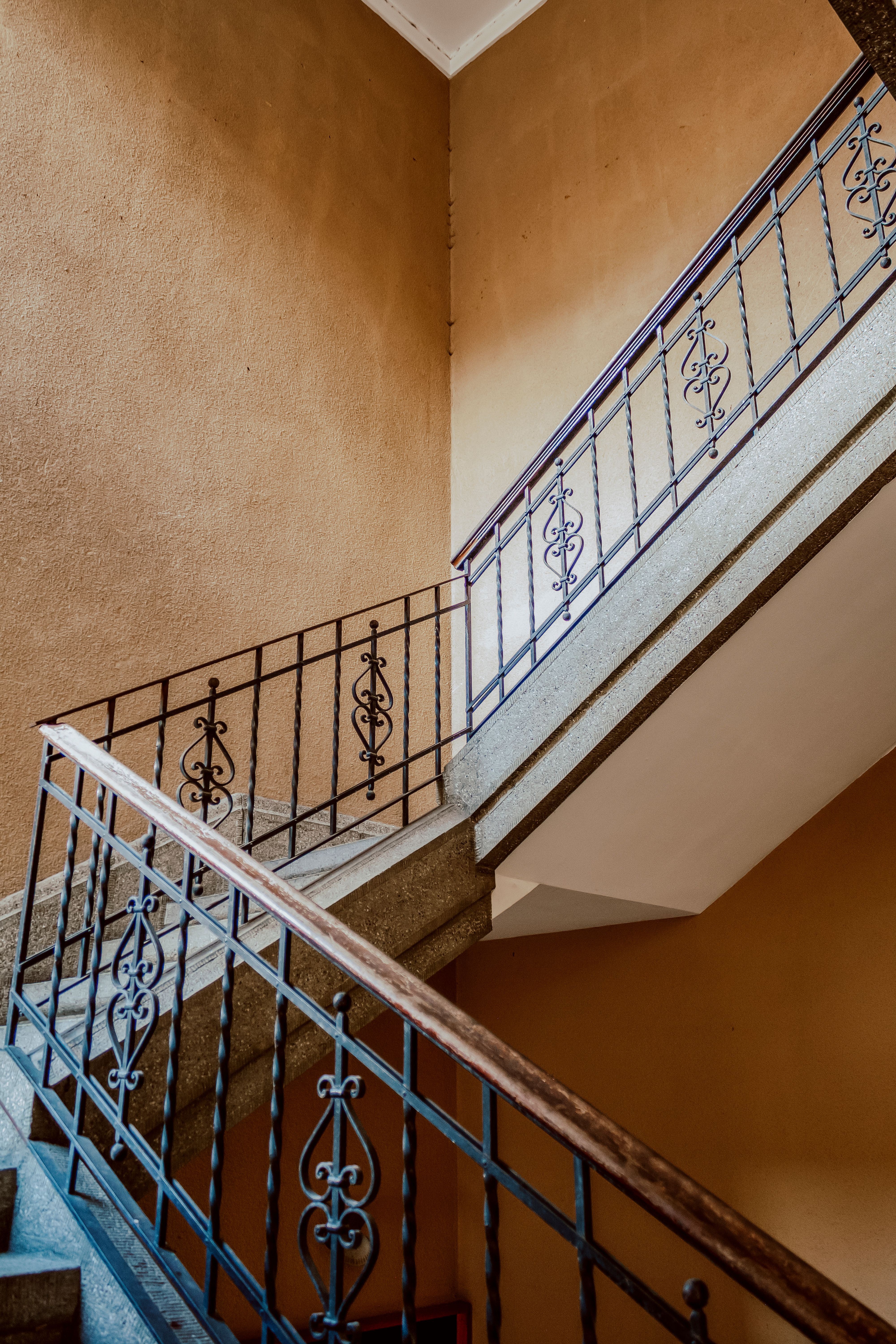 Ornate Metal Handrail of Stairs · Free Stock Photo