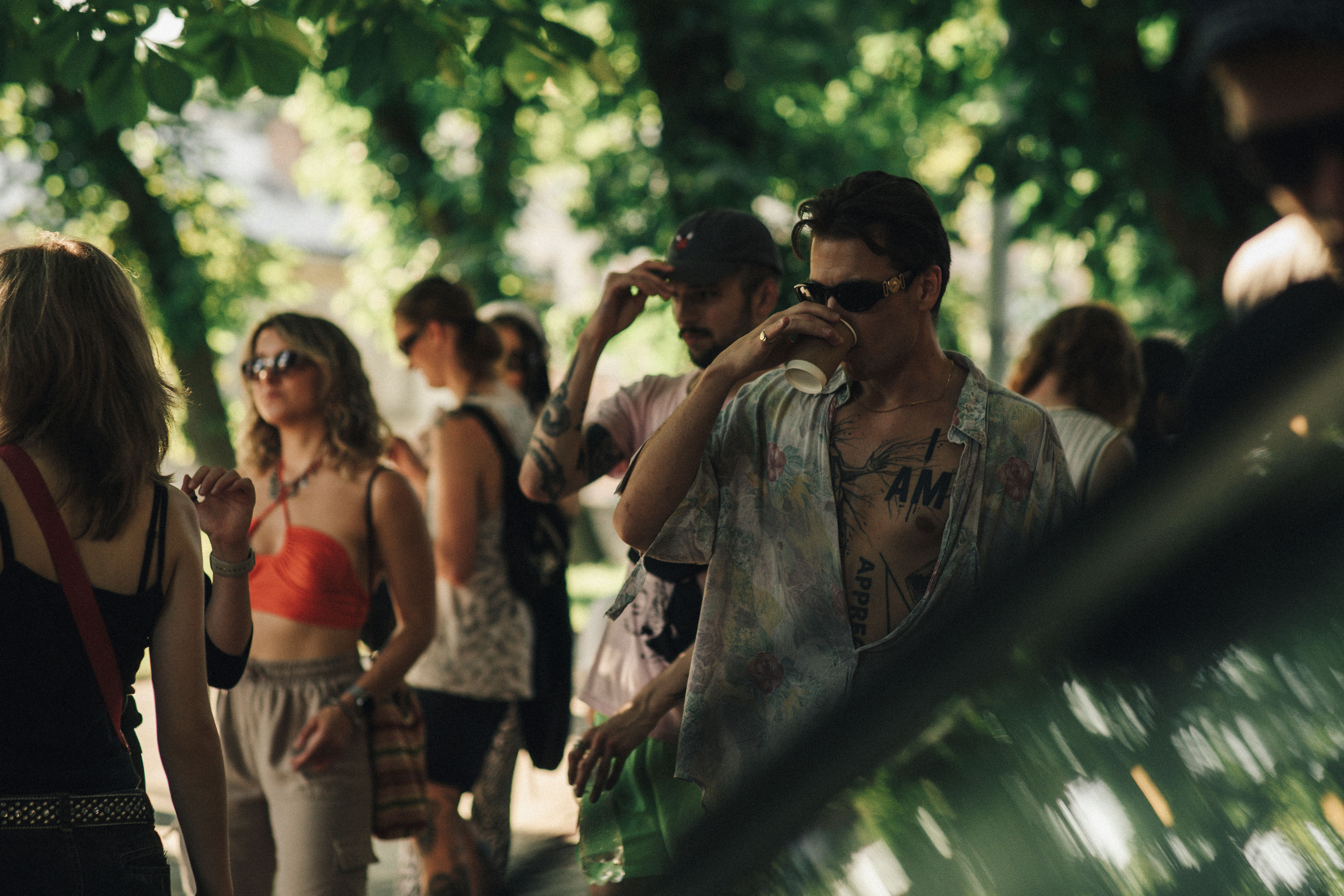 A Group of Young People Partying Outside · Free Stock Photo