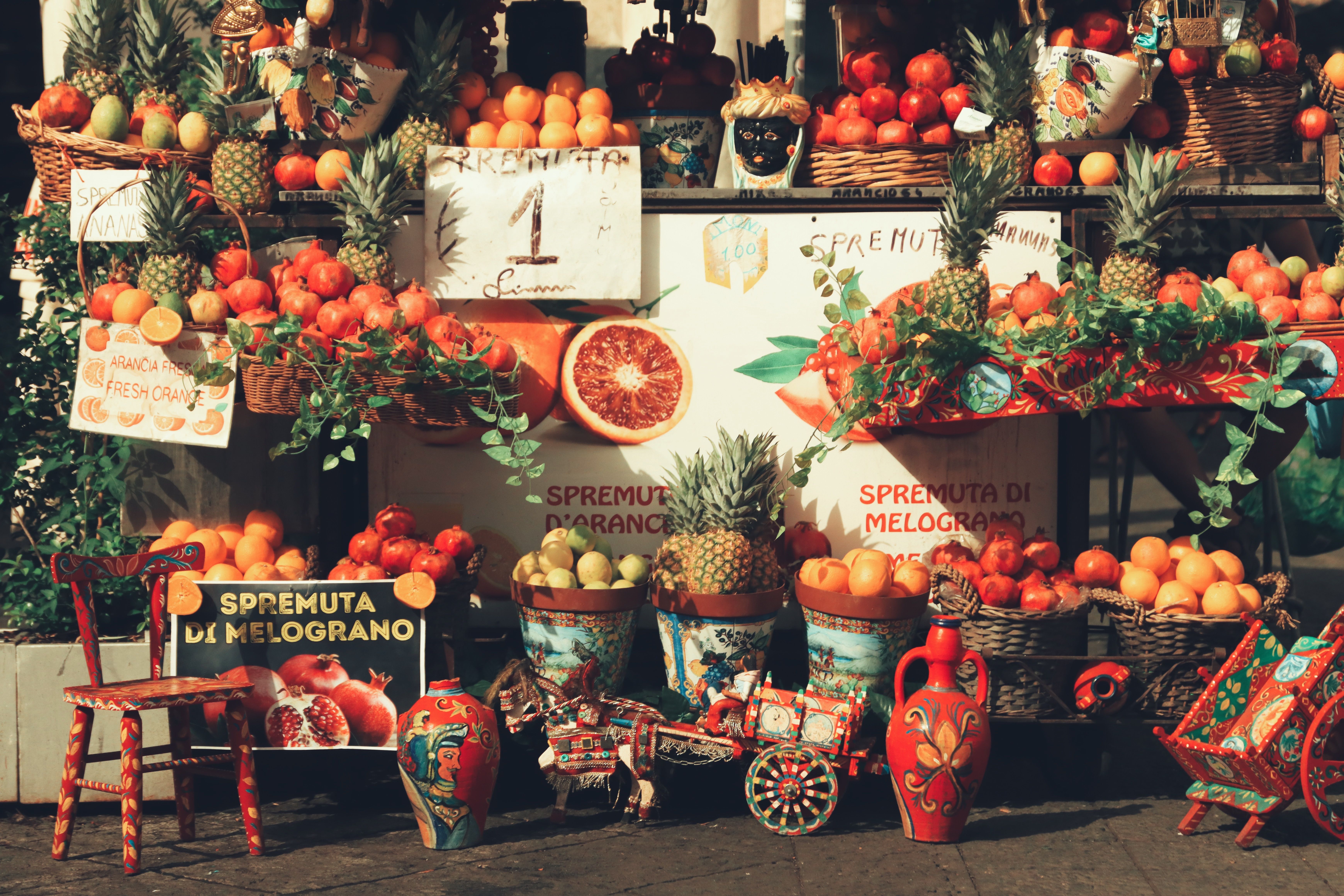 Fruit on Stall at Bazaar · Free Stock Photo