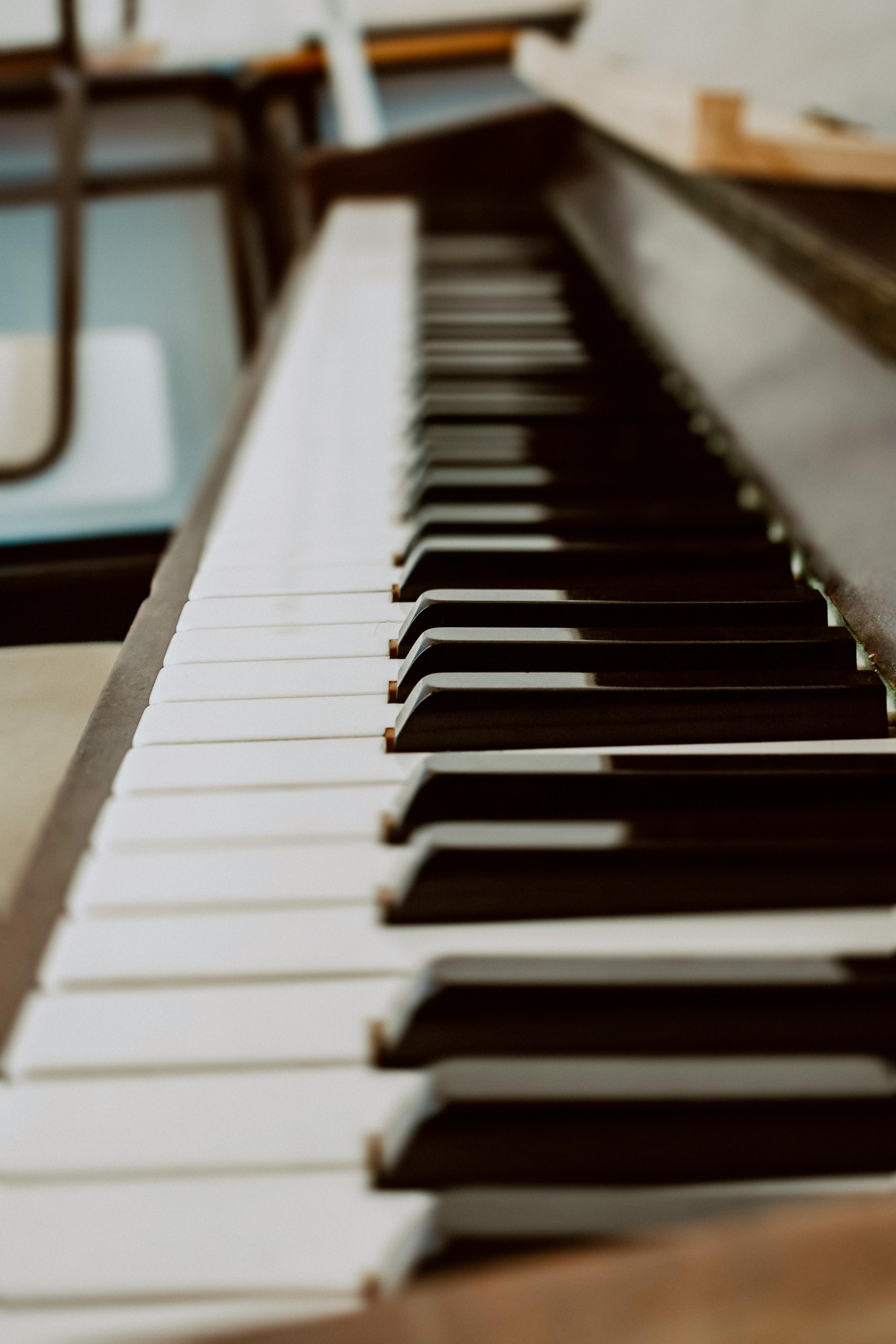Macro Photo of Piano Keys · Free Stock Photo